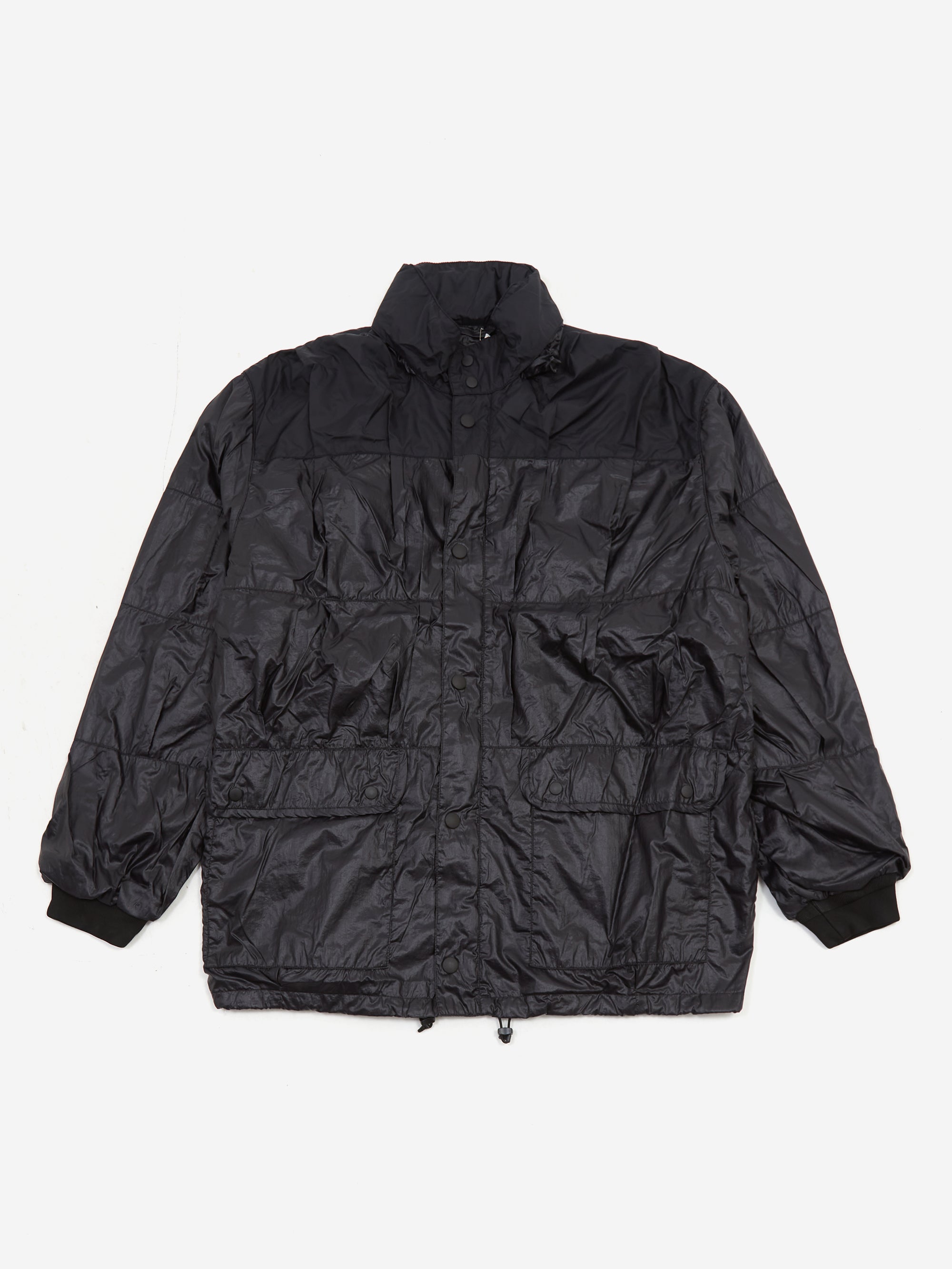 Our Legacy Exhaust Puffa - Black Rubberized Nylon – Goodhood