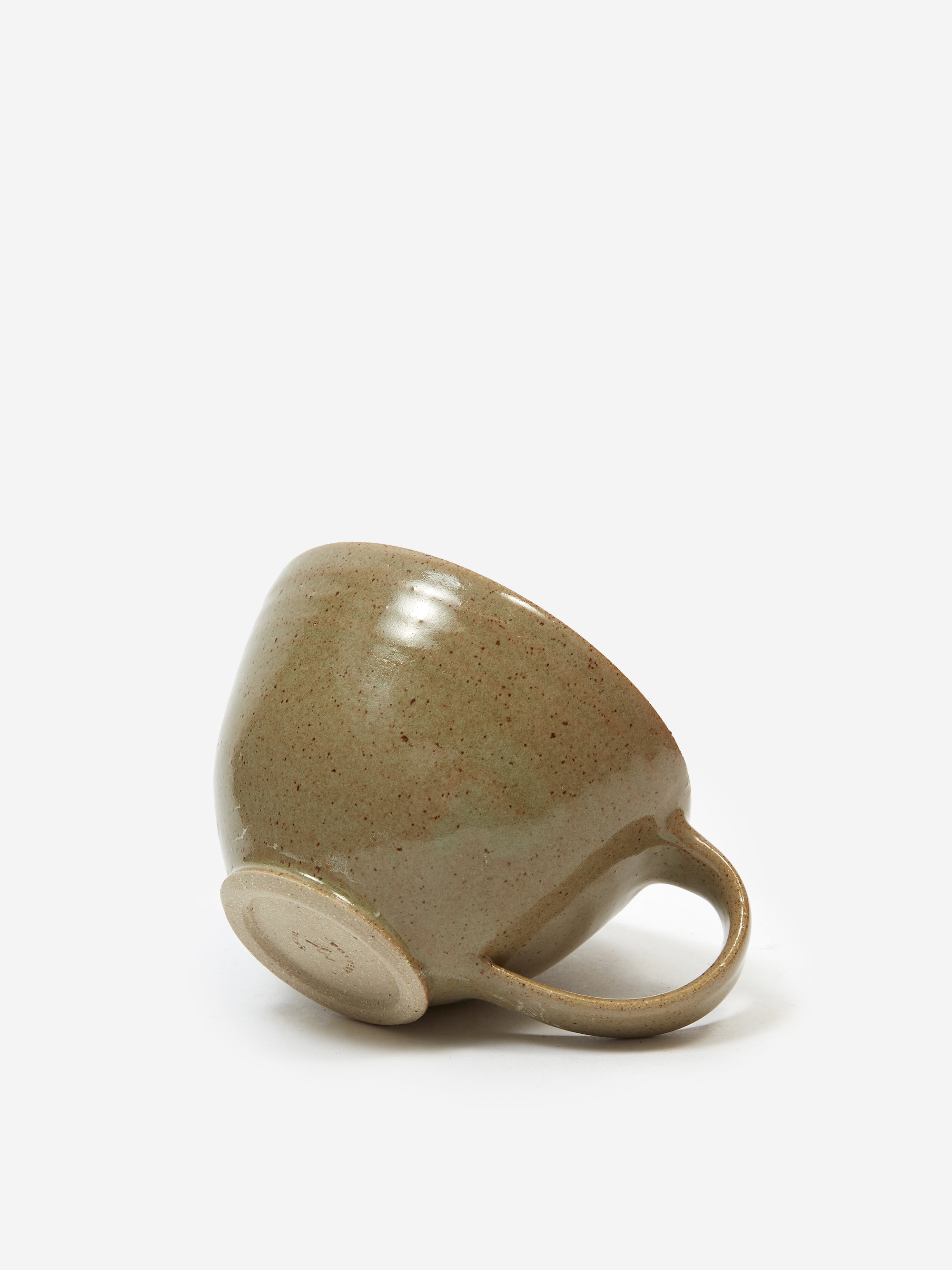 Pottery West Stoneware Curved Mug - Olive – Goodhood