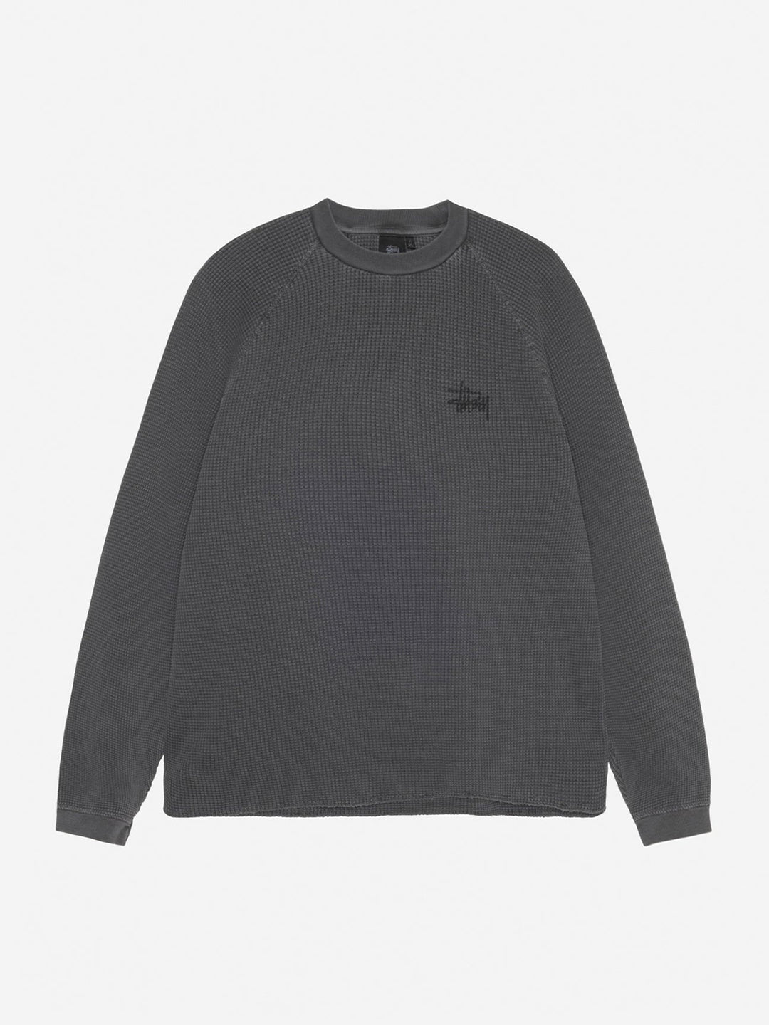 Stussy Raglan Thermal Basic Stock - Washed Black – Goodhood