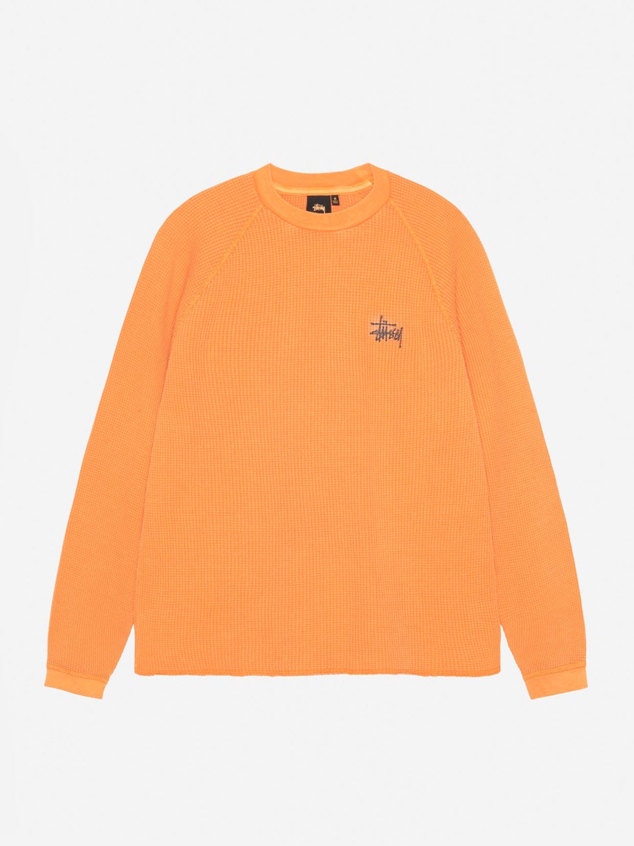 Stussy Raglan Thermal Basic Stock - Orange – Goodhood