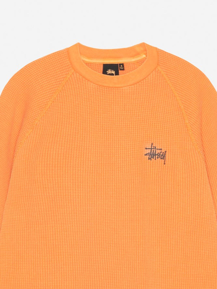 Stussy Raglan Thermal Basic Stock - Orange – Goodhood