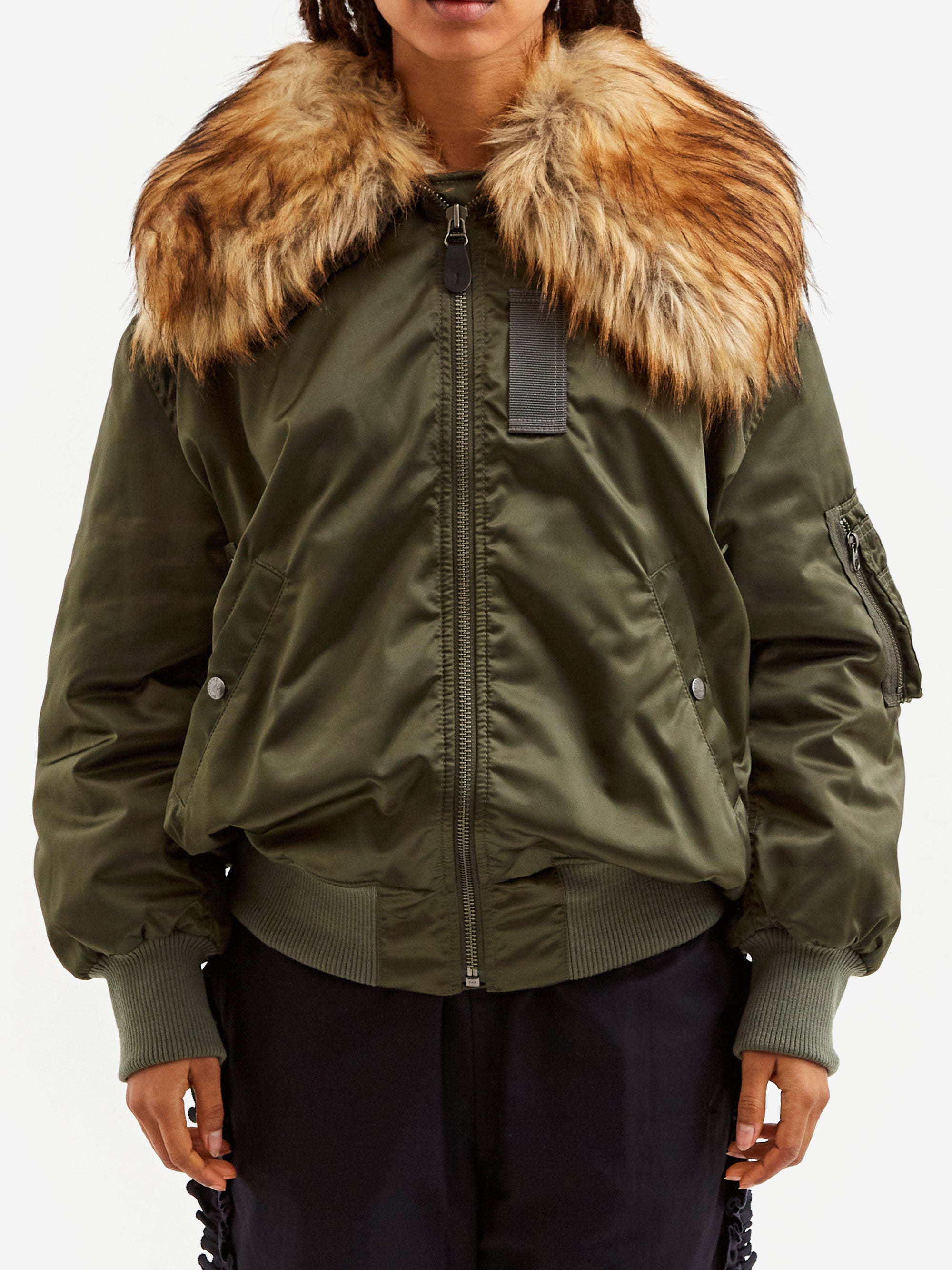 RhodolirioN B-15 Type Big Collar Jacket - Army Twill – Goodhood