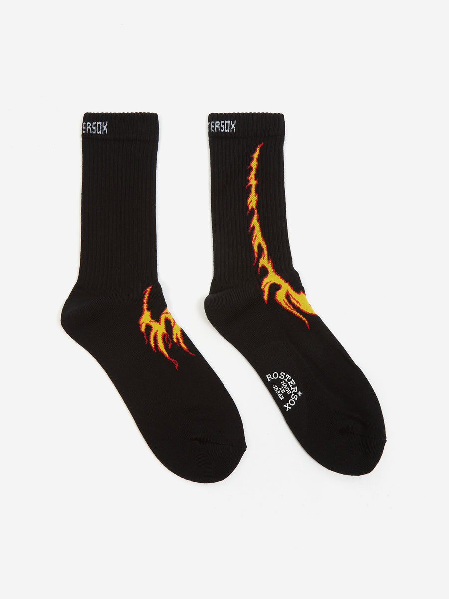 Rostersox Fire Sock - Black – Goodhood