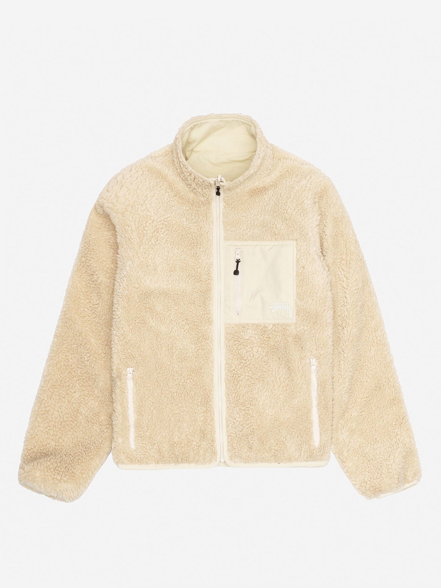 Stussy Sherpa Reversible Jacket W - Natural – Goodhood