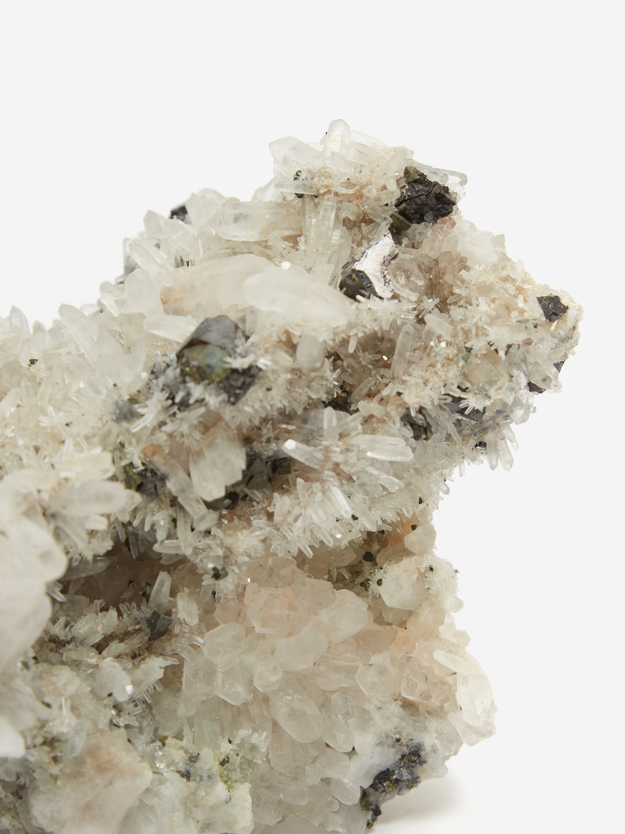 ShesLostControl Needle Quartz + Galena Large Statement Crystal - Black ...