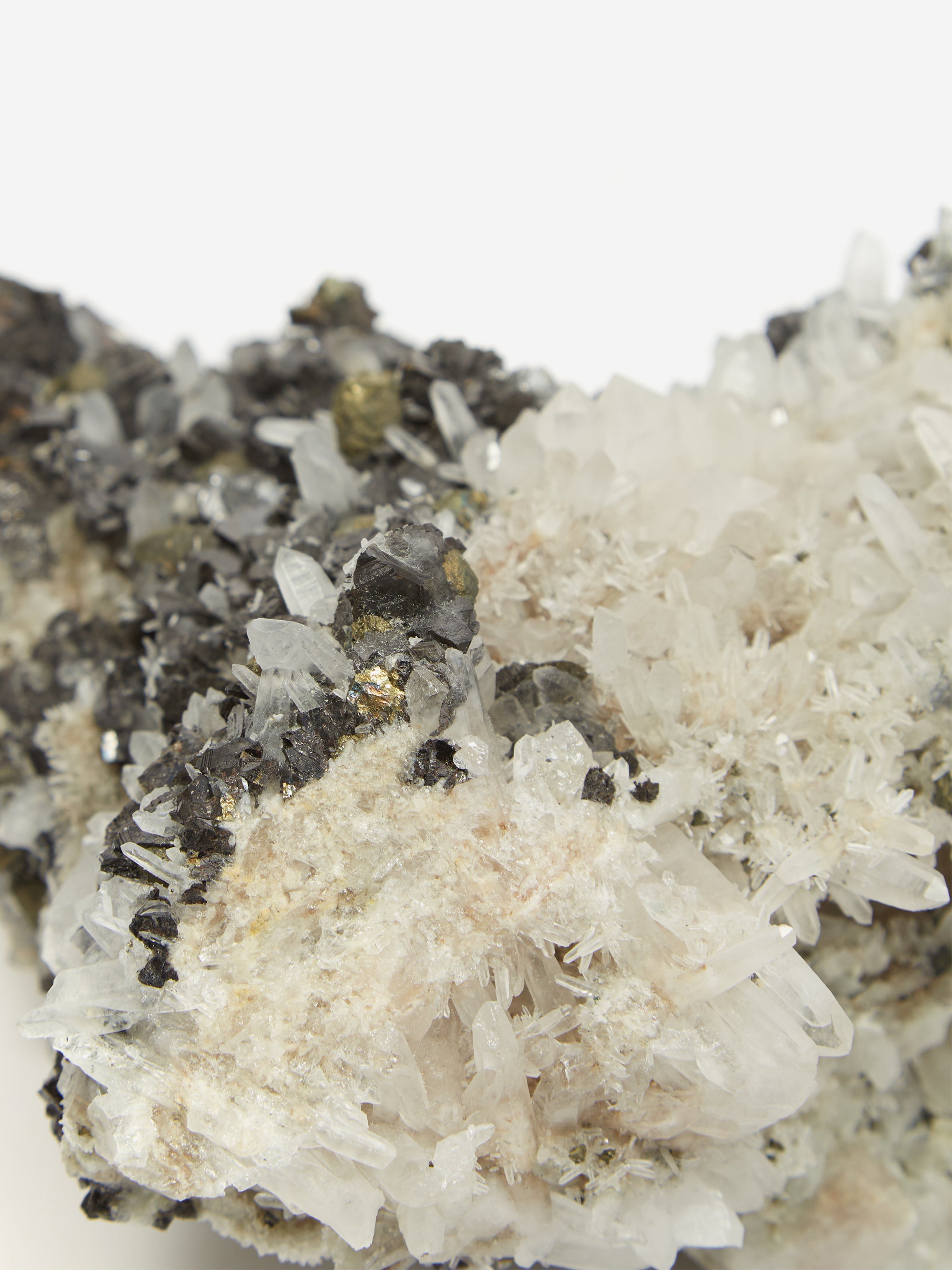 ShesLostControl Needle Quartz + Galena Large Statement Crystal - Black ...