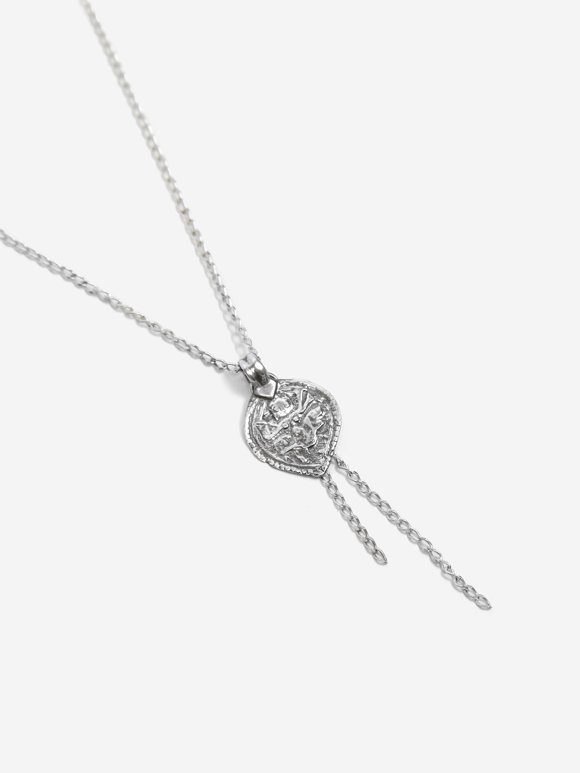 She's Lost Control Ancient Charm Necklace - Silver – Goodhood