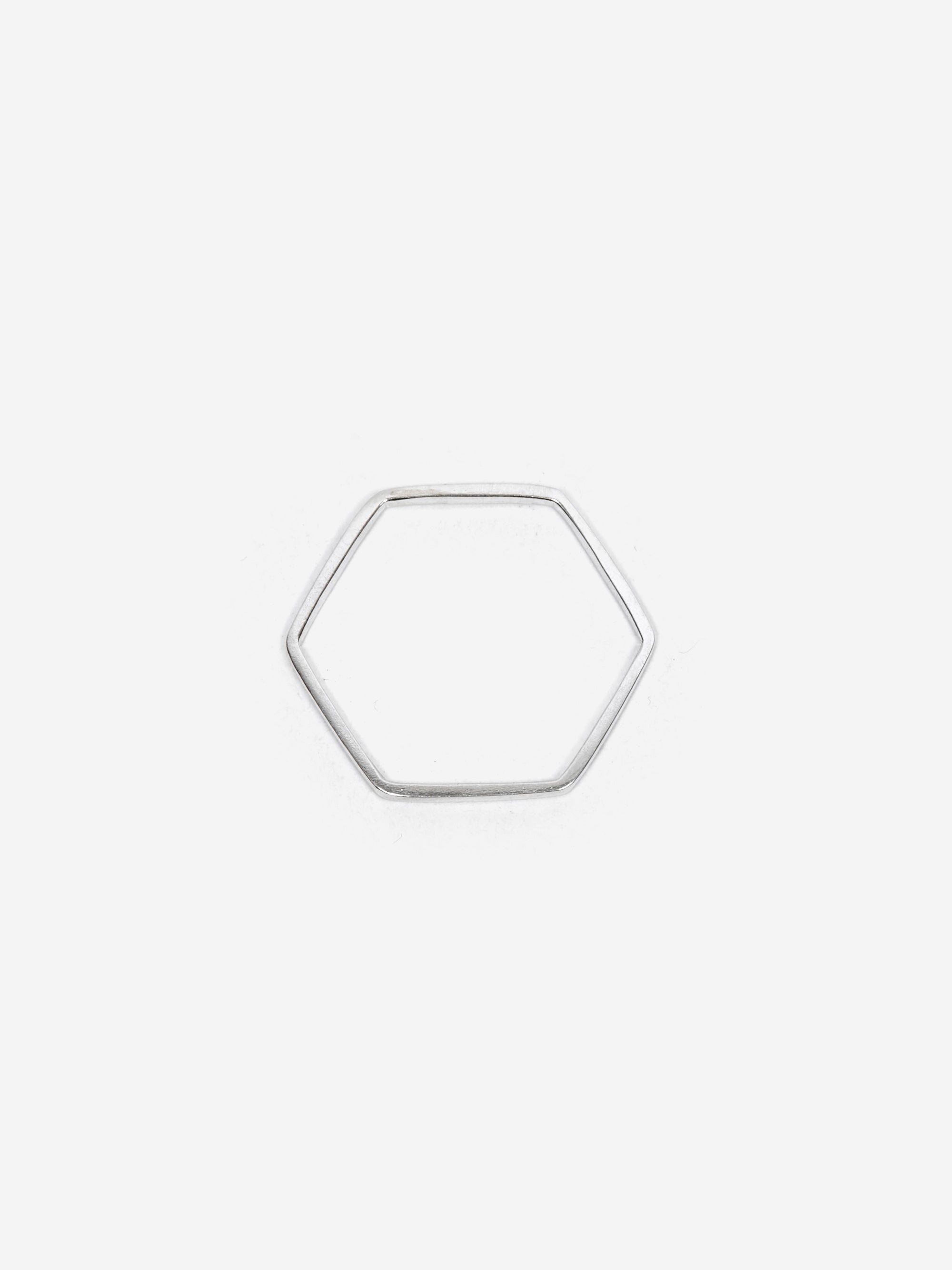 She's Lost Control Hexagon Ring - Silver – Goodhood
