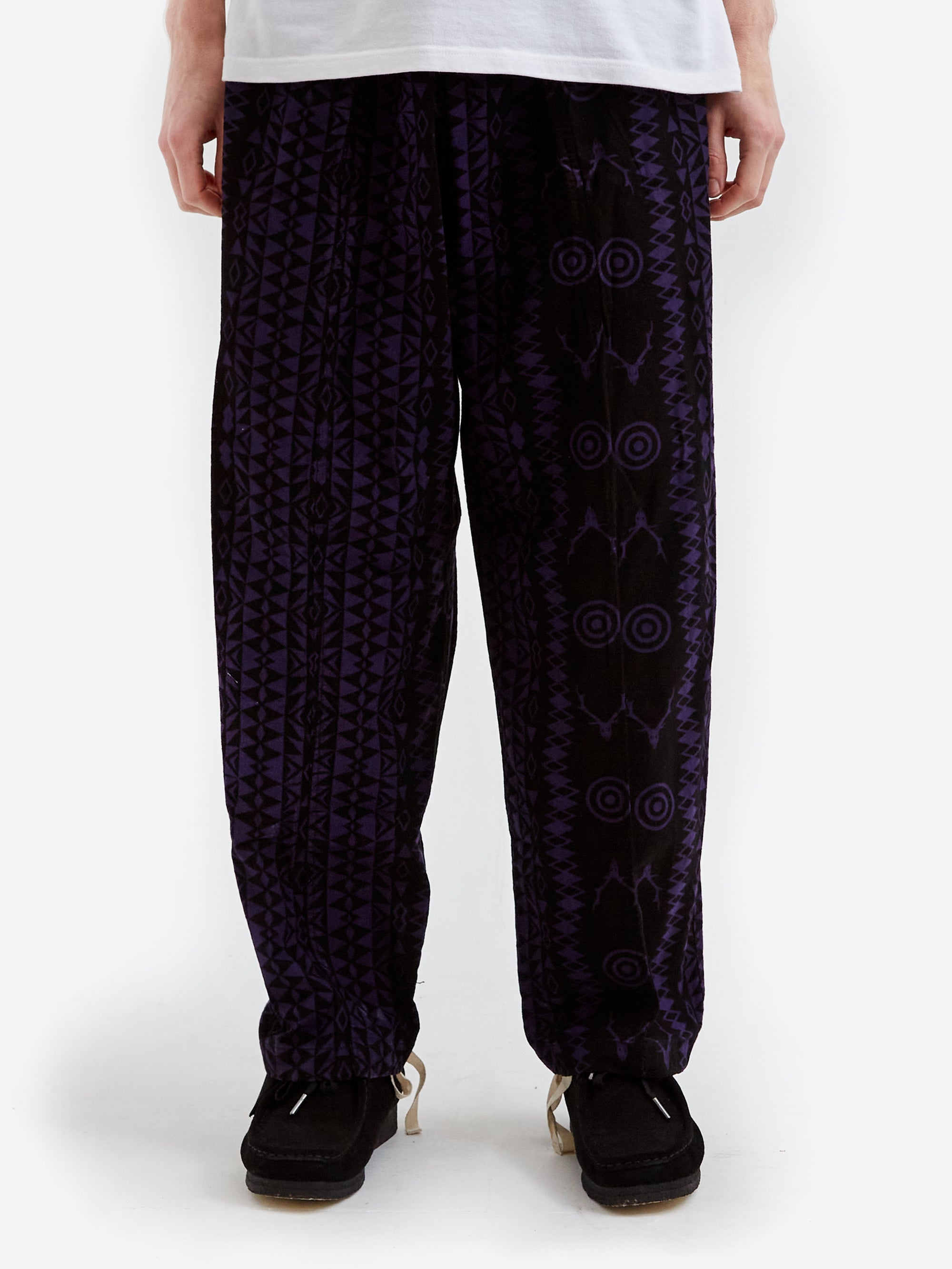 South2 West8 Army String Pant - Skull&Target - Black/Purple – Goodhood