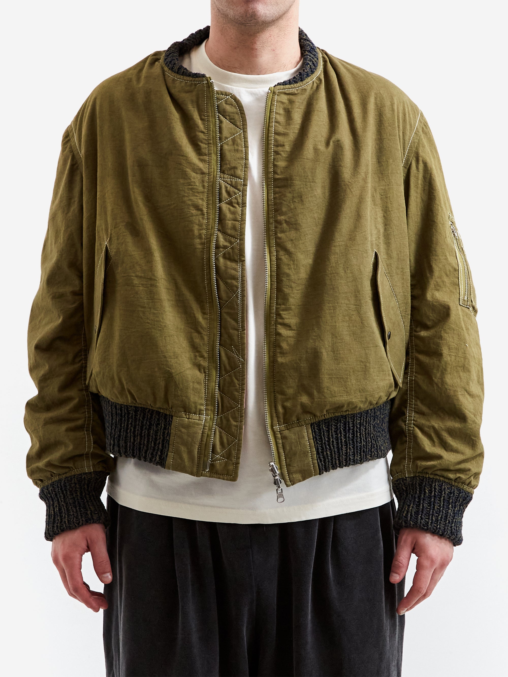 Story mfg. Seed Bomber - Olive Wonky-Wear – Goodhood
