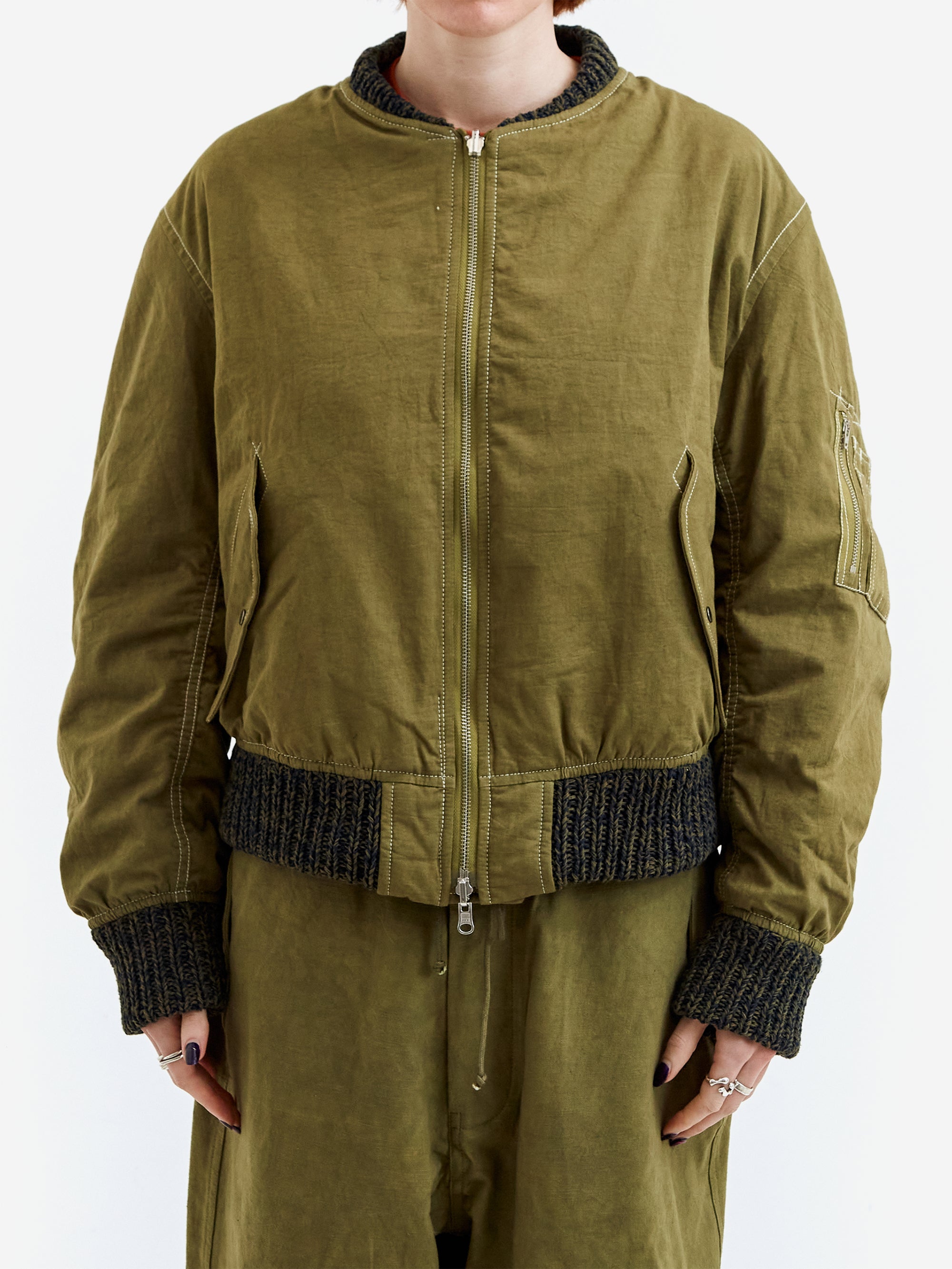 Story mfg. Seed Bomber W - Olive Wonky-Wear – Goodhood