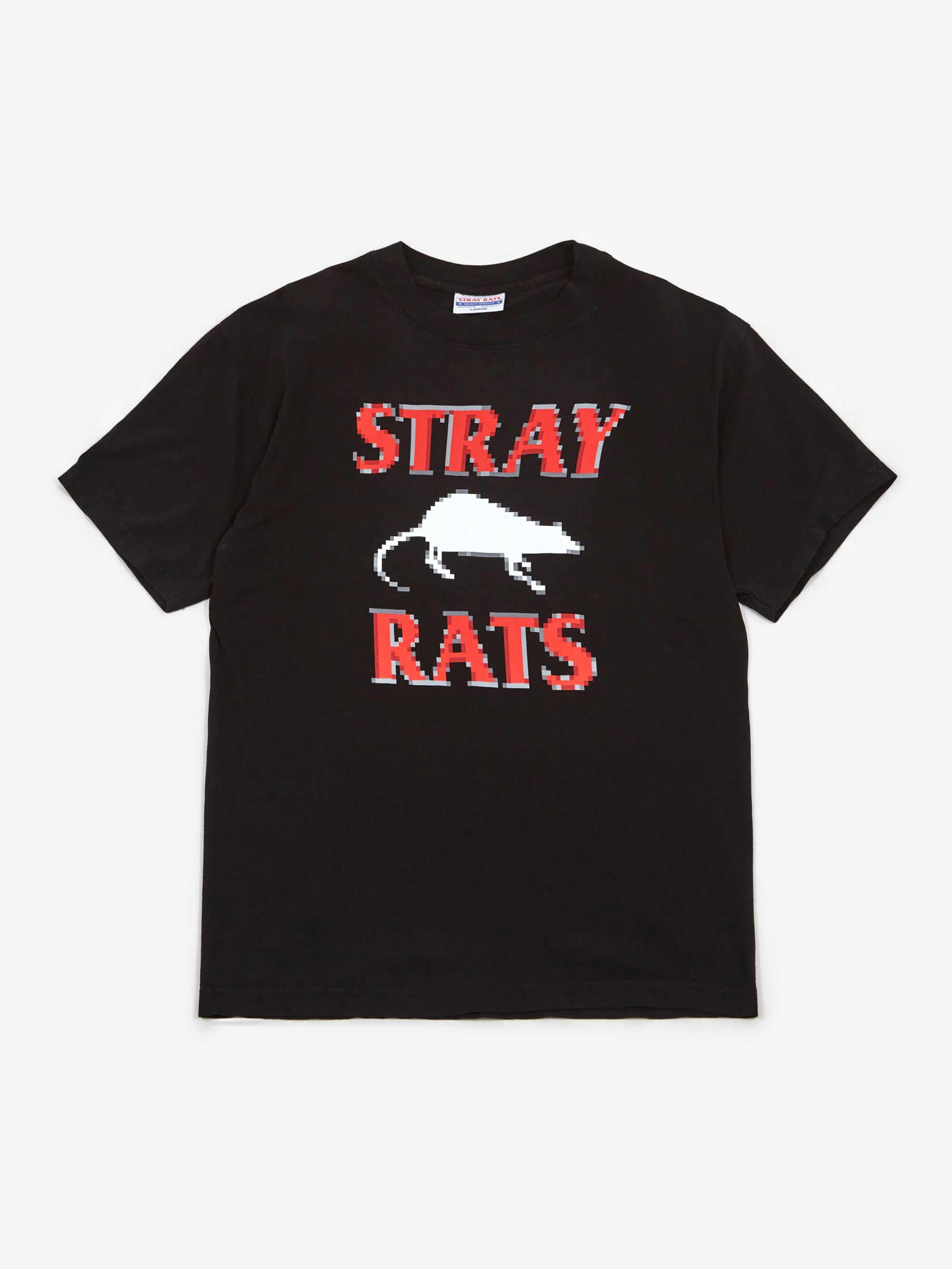 Stray Rats Pixel Roedenticide T-Shirt - Black – Goodhood