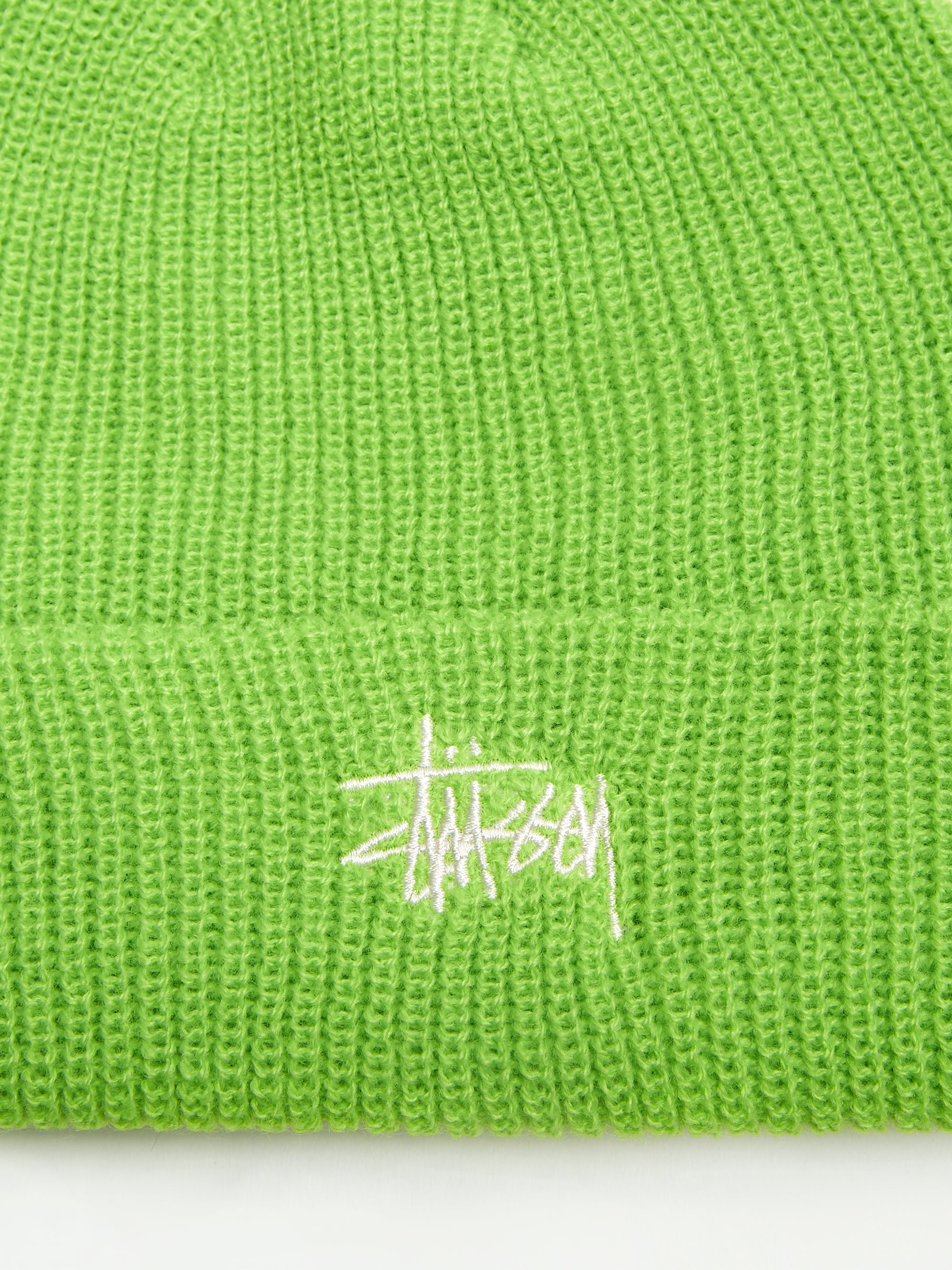 Stussy Basic Cuff Beanie W - Bright Green – Goodhood
