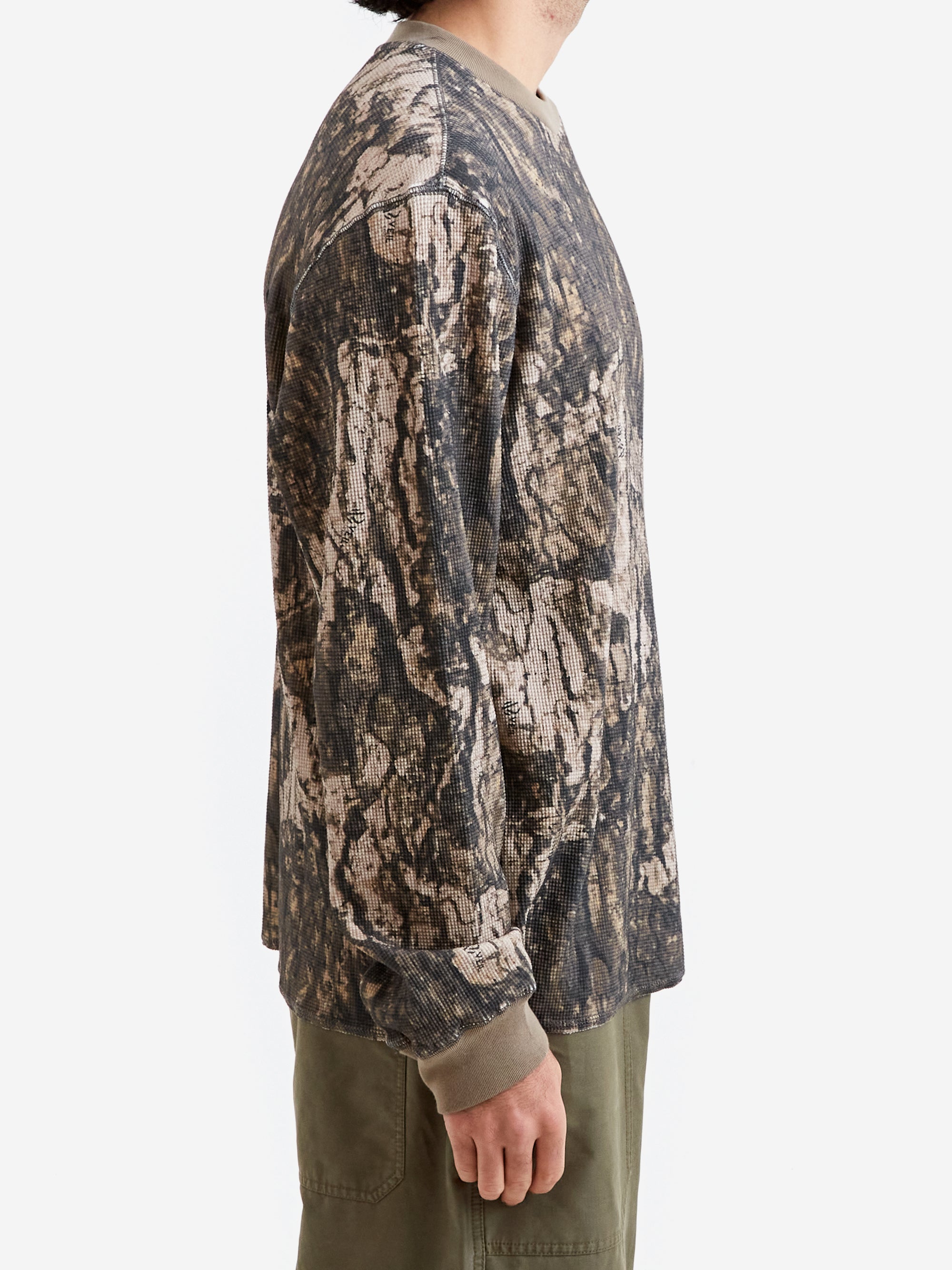 Stussy Basic Stock Long Sleeve Thermal - Relic Camo – Goodhood