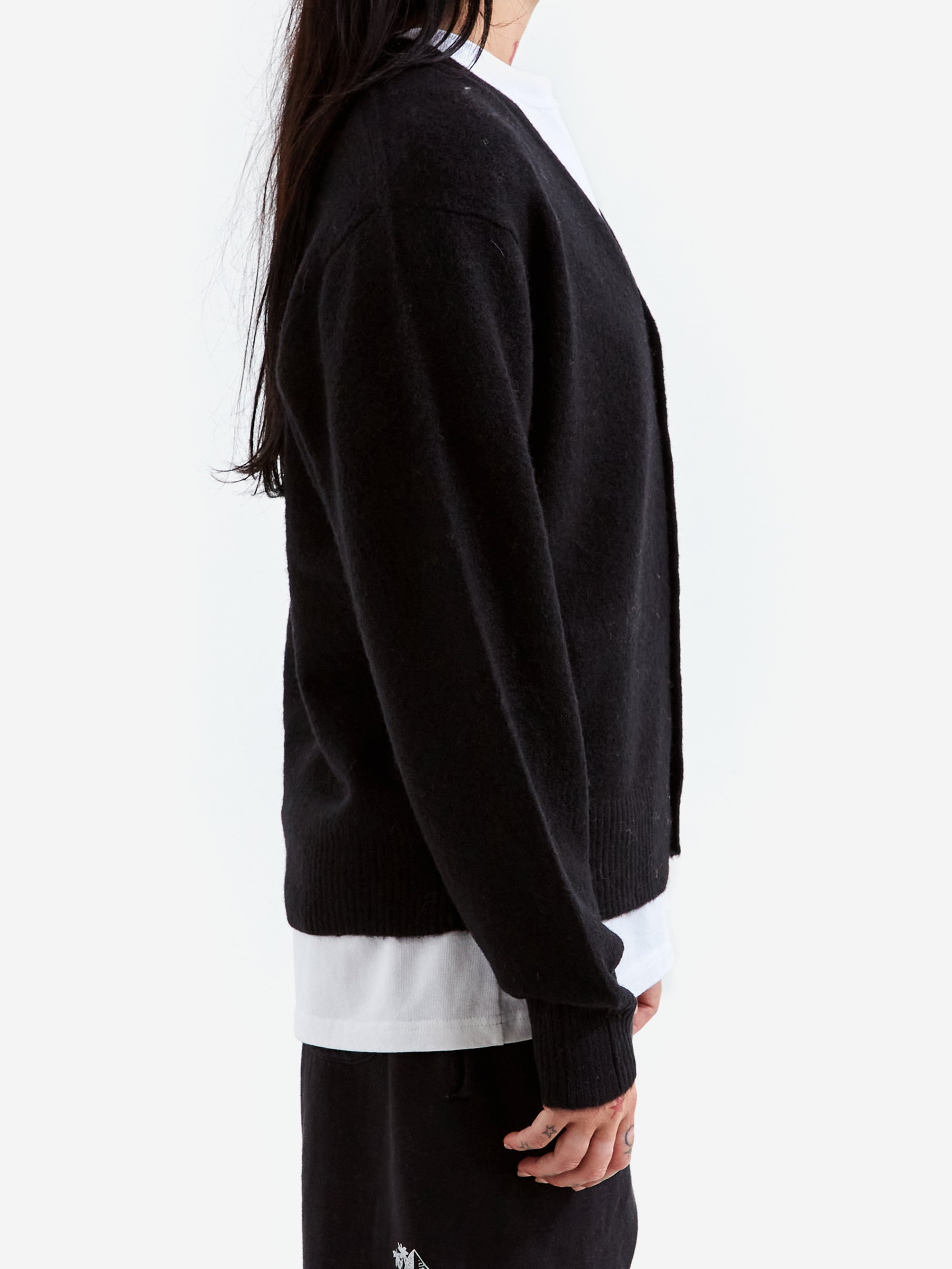 Stussy Brushed Cardigan W - Black – Goodhood