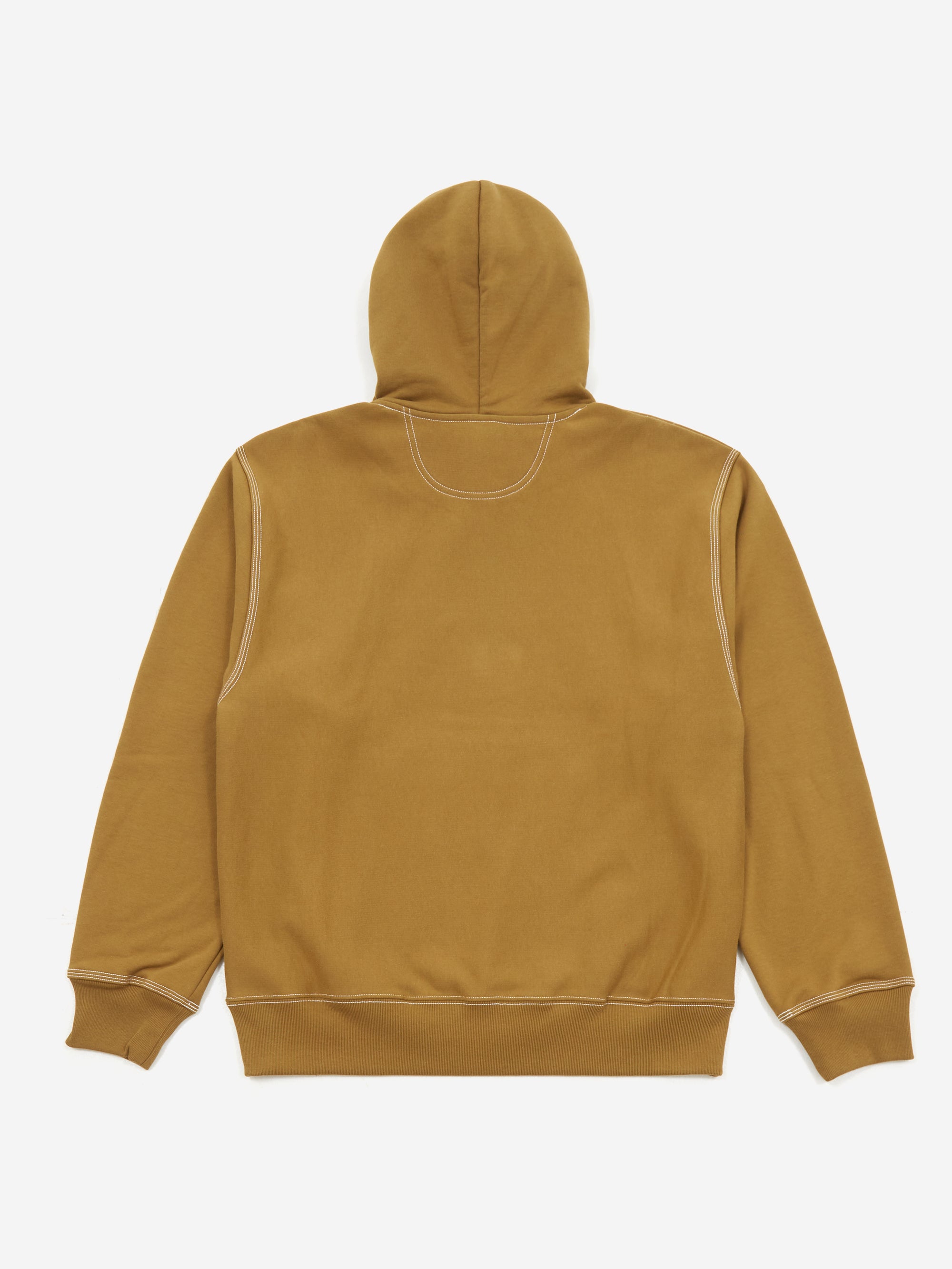 Stussy Contrast Stitch Label Hood - Olive – Goodhood