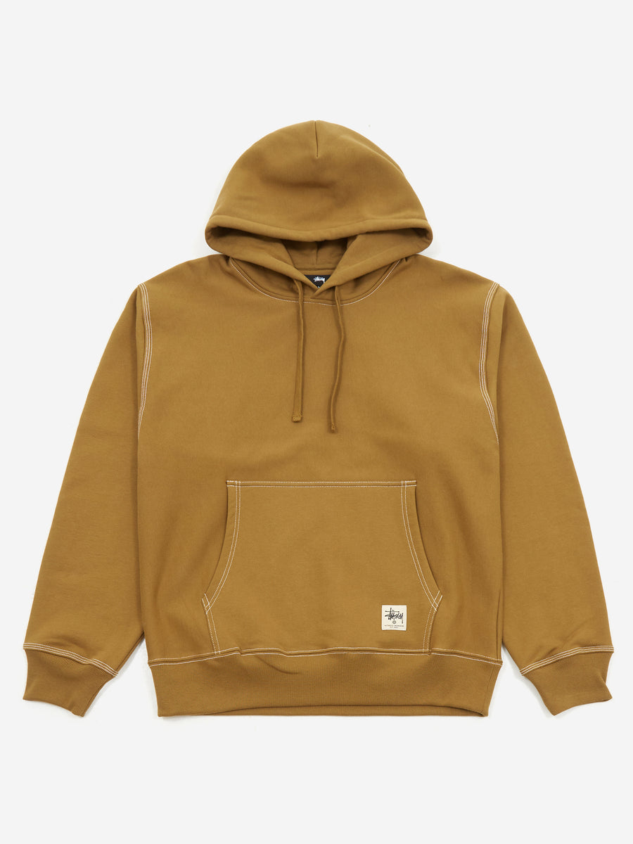 Stussy Contrast Stitch Label Hood - Olive – Goodhood