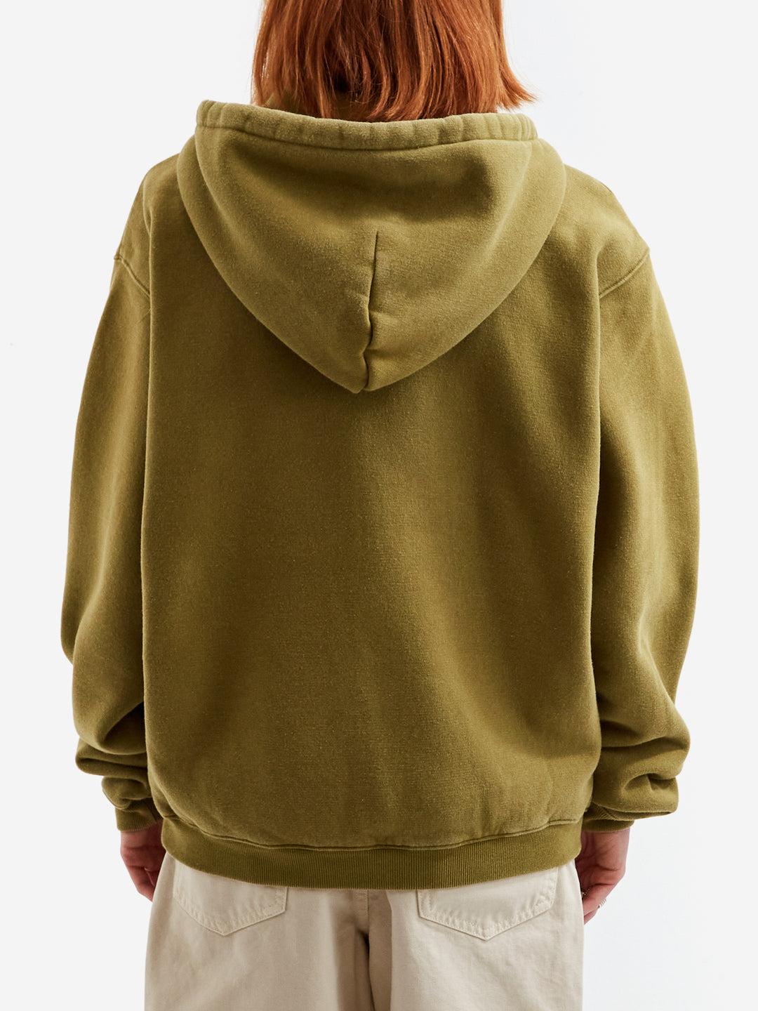 Stussy Outline Zip Hoodie - Olive – Goodhood