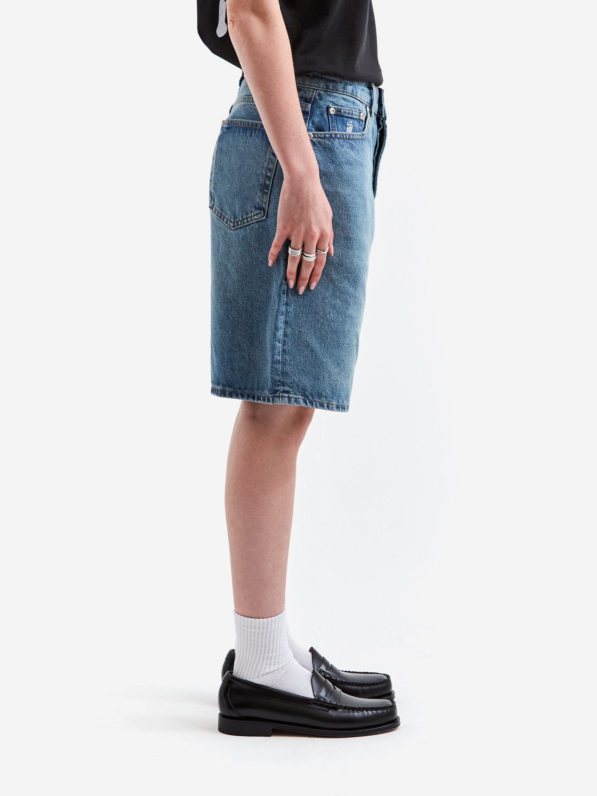 Stussy Big Ol Shorts Denim - Washed Blue – Goodhood