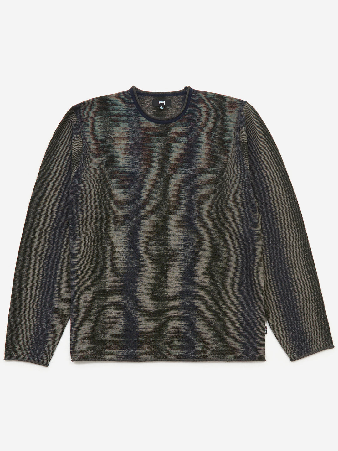 Stussy Shadow Stripe Sweater - Olive – Goodhood