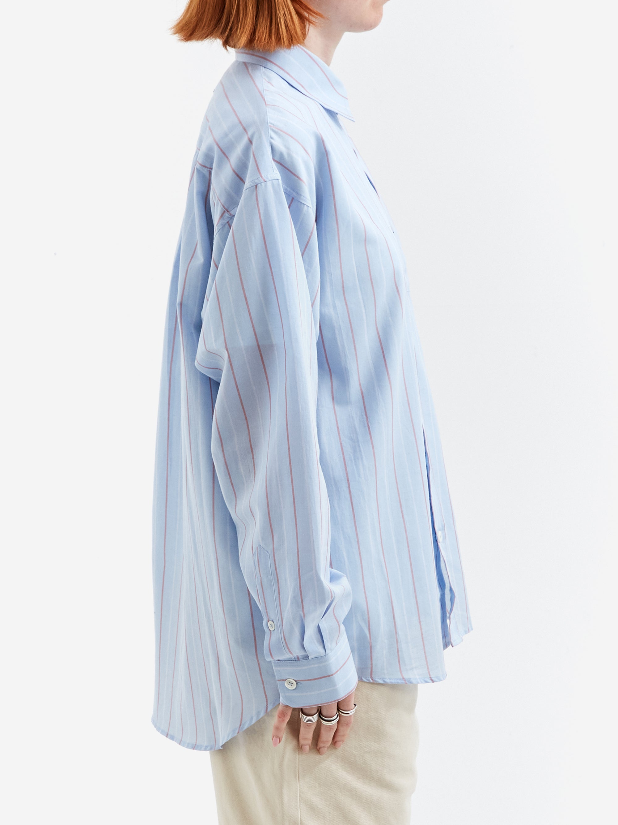 Stussy Classic Long Sleeve Stripe Shirt W - Light Blue – Goodhood