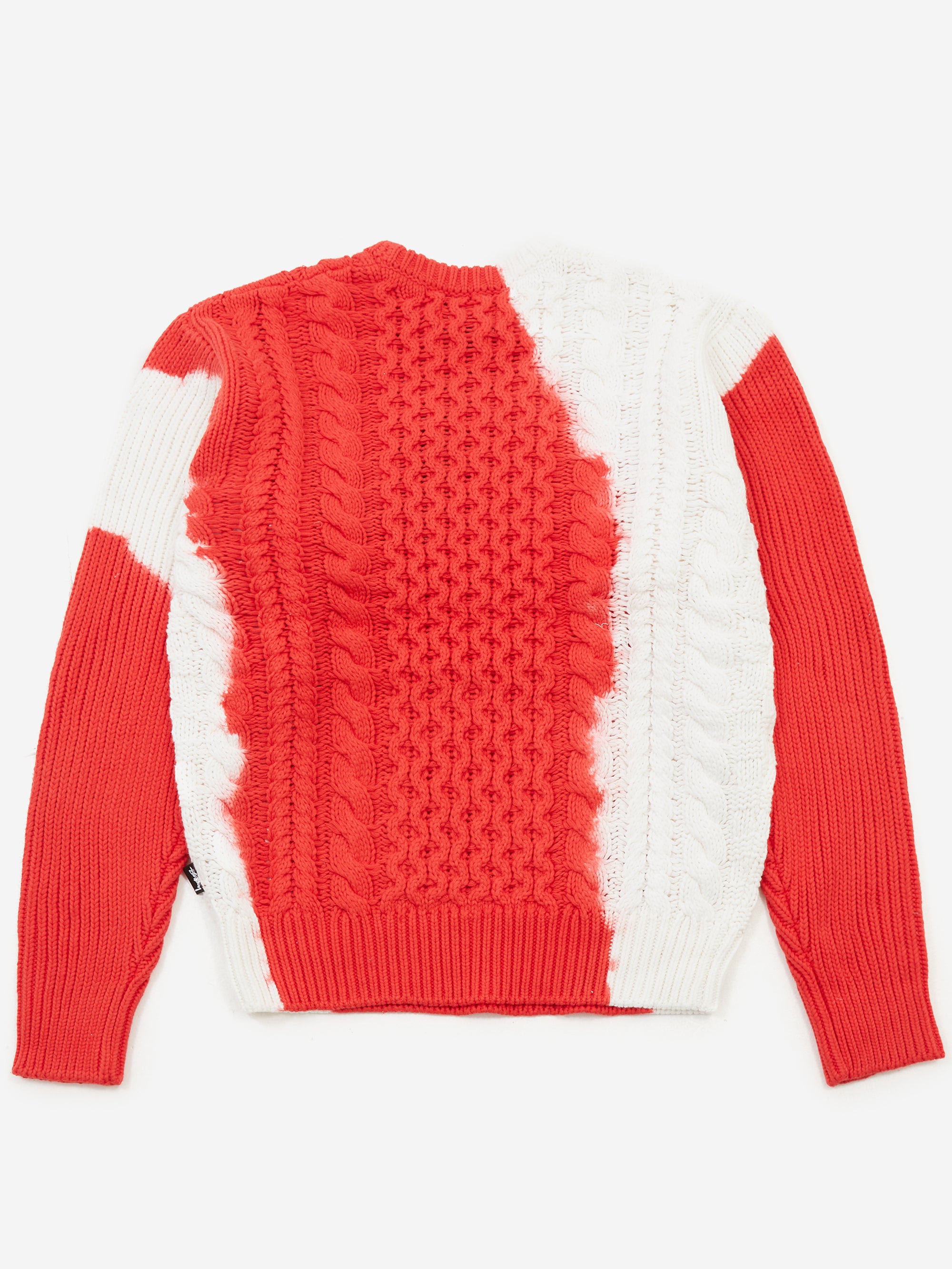 Stussy Tie Dye Fisherman Sweater - Red – Goodhood