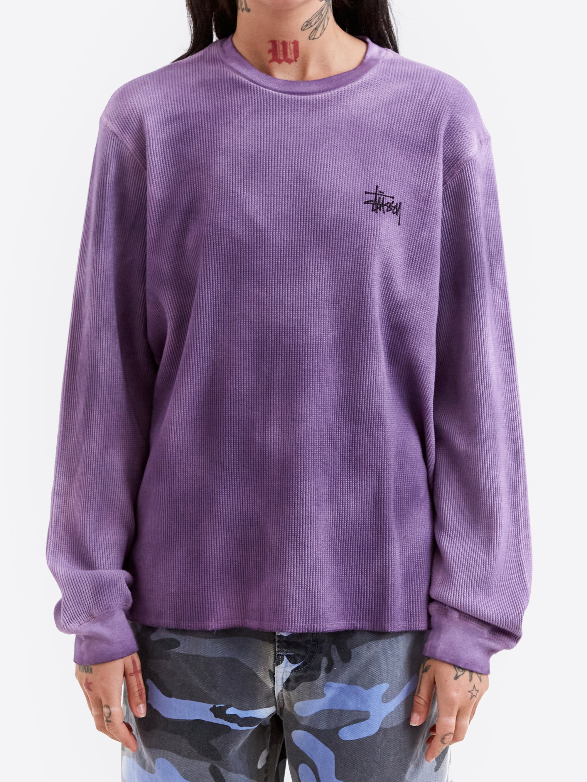 Stussy Basic Stock LS Thermal - Lavender – Goodhood