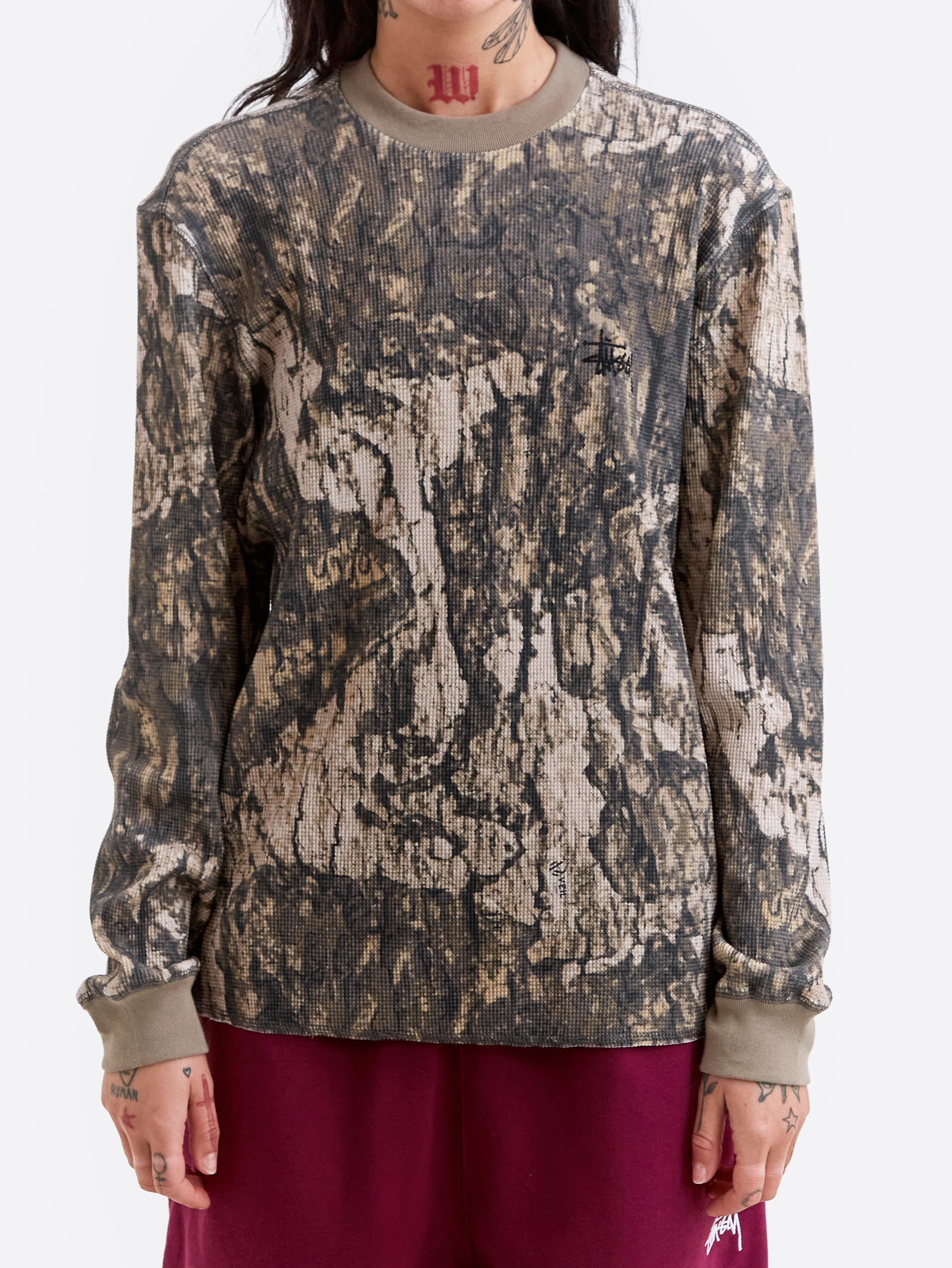 Stussy Basic Stock LS Thermal - Relic Camo – Goodhood