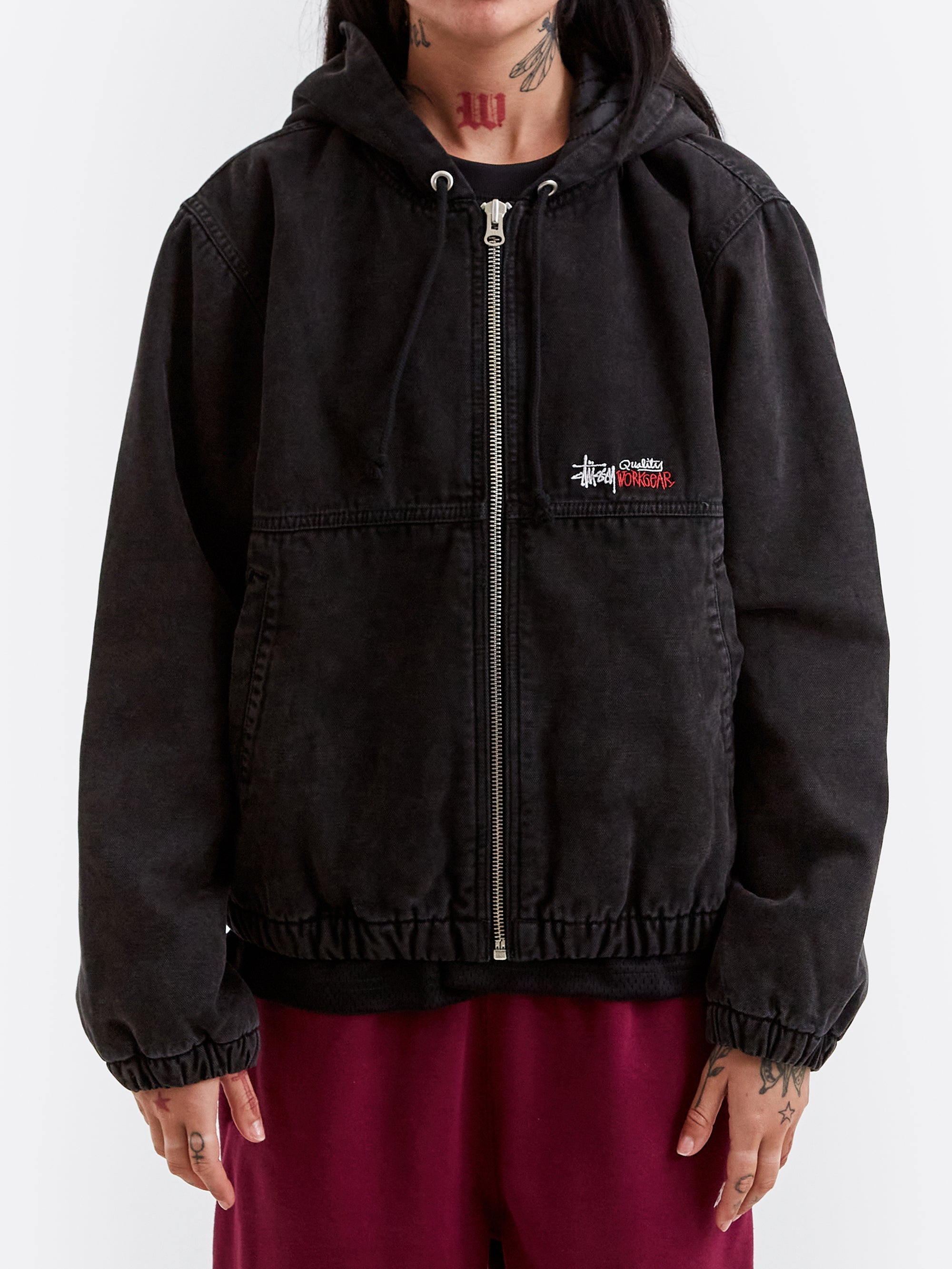 Stussy Canvas Insulated Work Jacket - Black – Goodhood