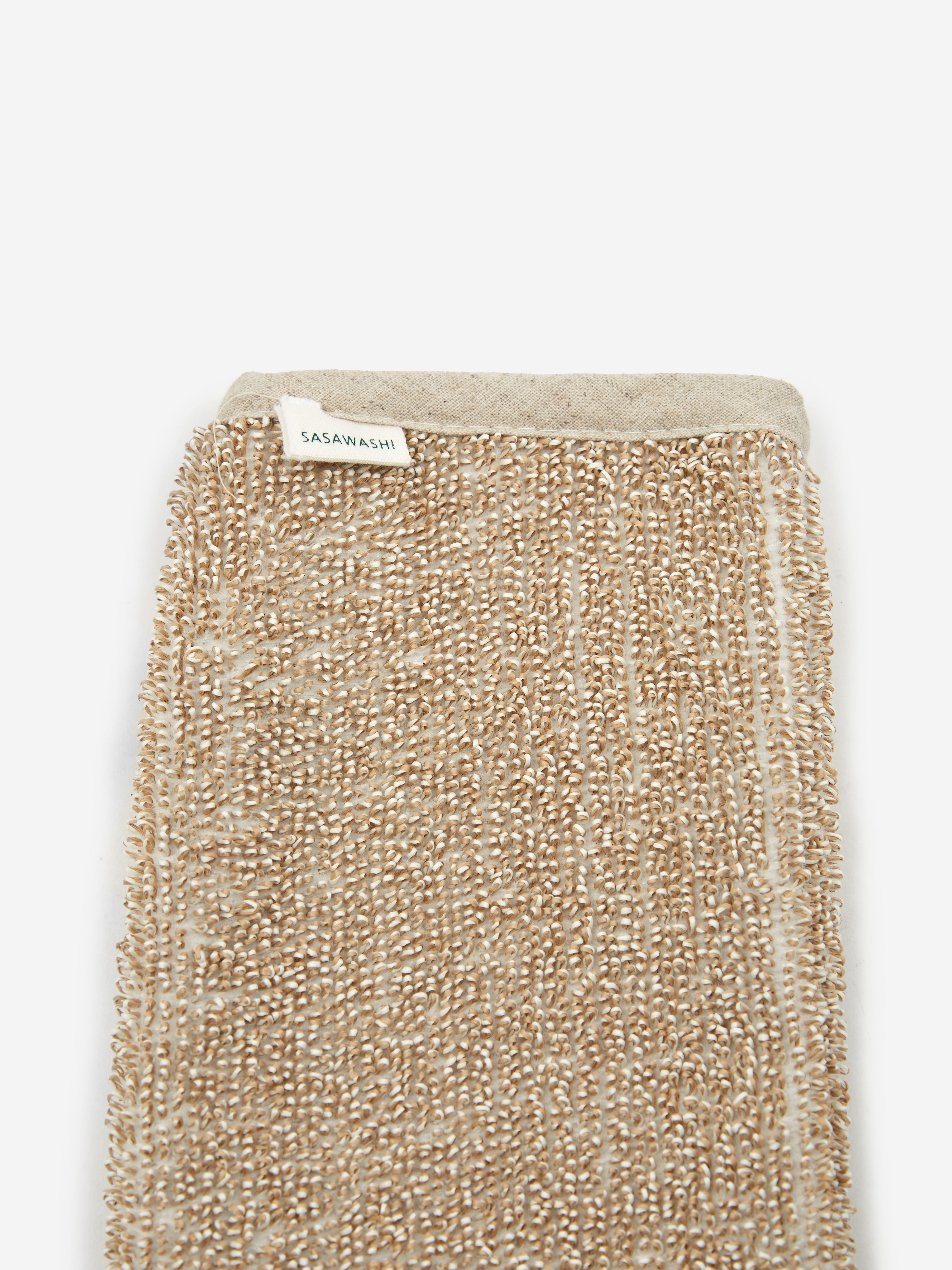 Sasawashi Japanese Deep Exfoliating Body Scrub Mitt - Natural – Goodhood