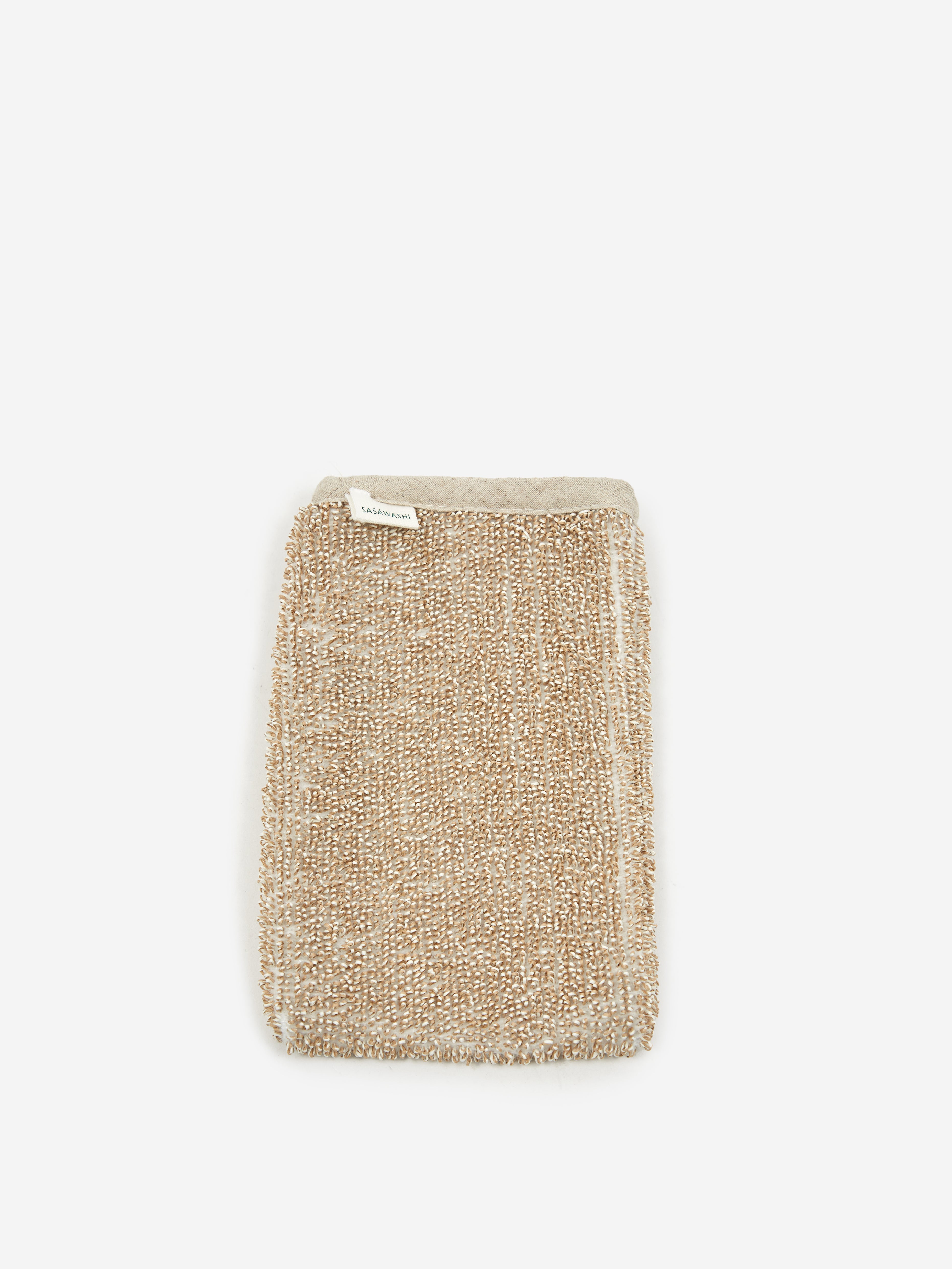 Sasawashi Japanese Deep Exfoliating Body Scrub Mitt - Natural – Goodhood