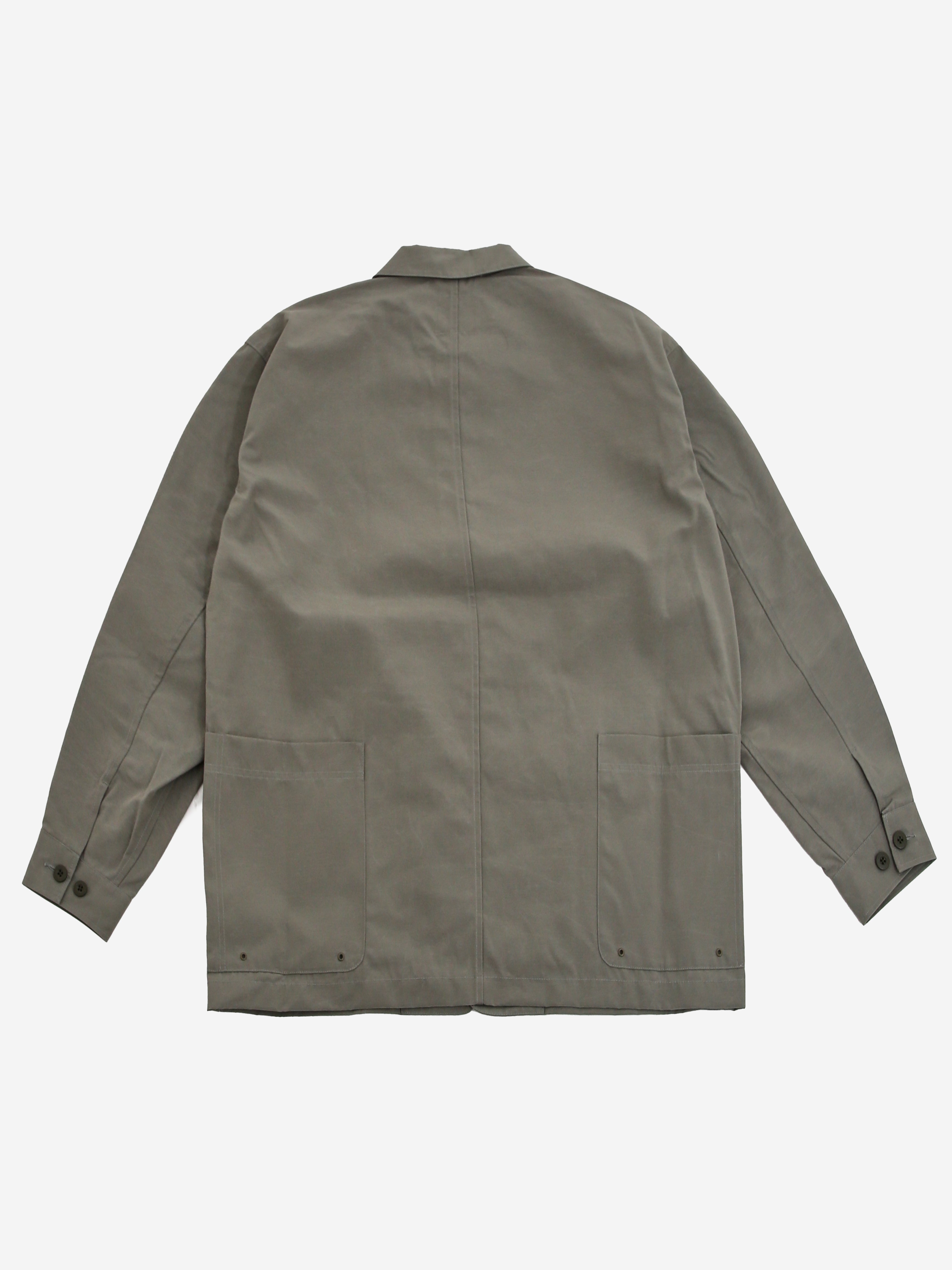 Snow Peak Pe/Co Weather Jacket - Grey/Khaki – Goodhood