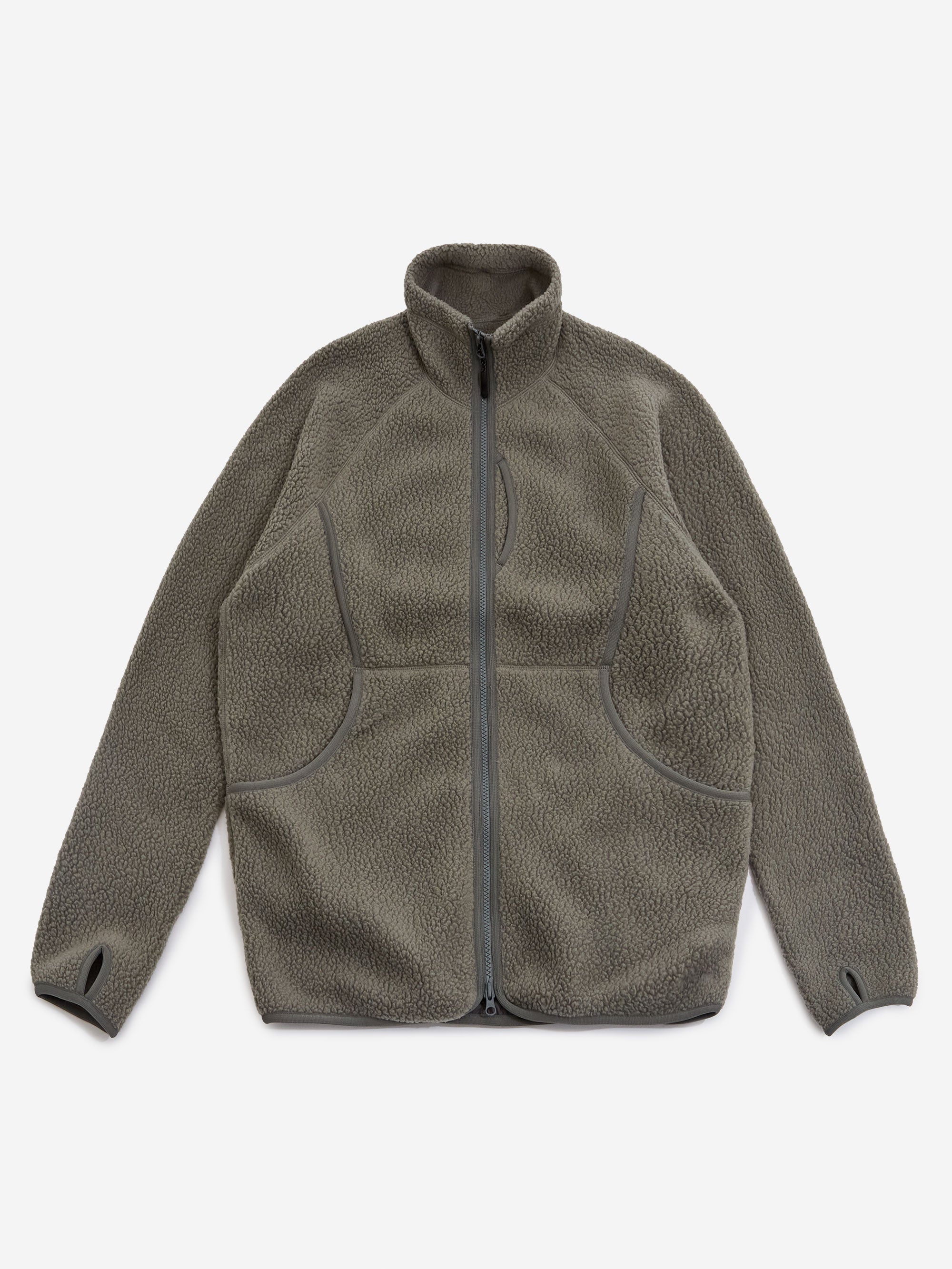 Snow Peak Thermal Boa Fleece Jacket - Grey – Goodhood