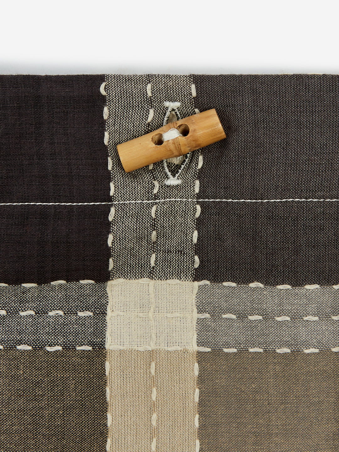 South2 West8 Canal Park Tote - Cotton Stitched Plaid - White Stitch ...