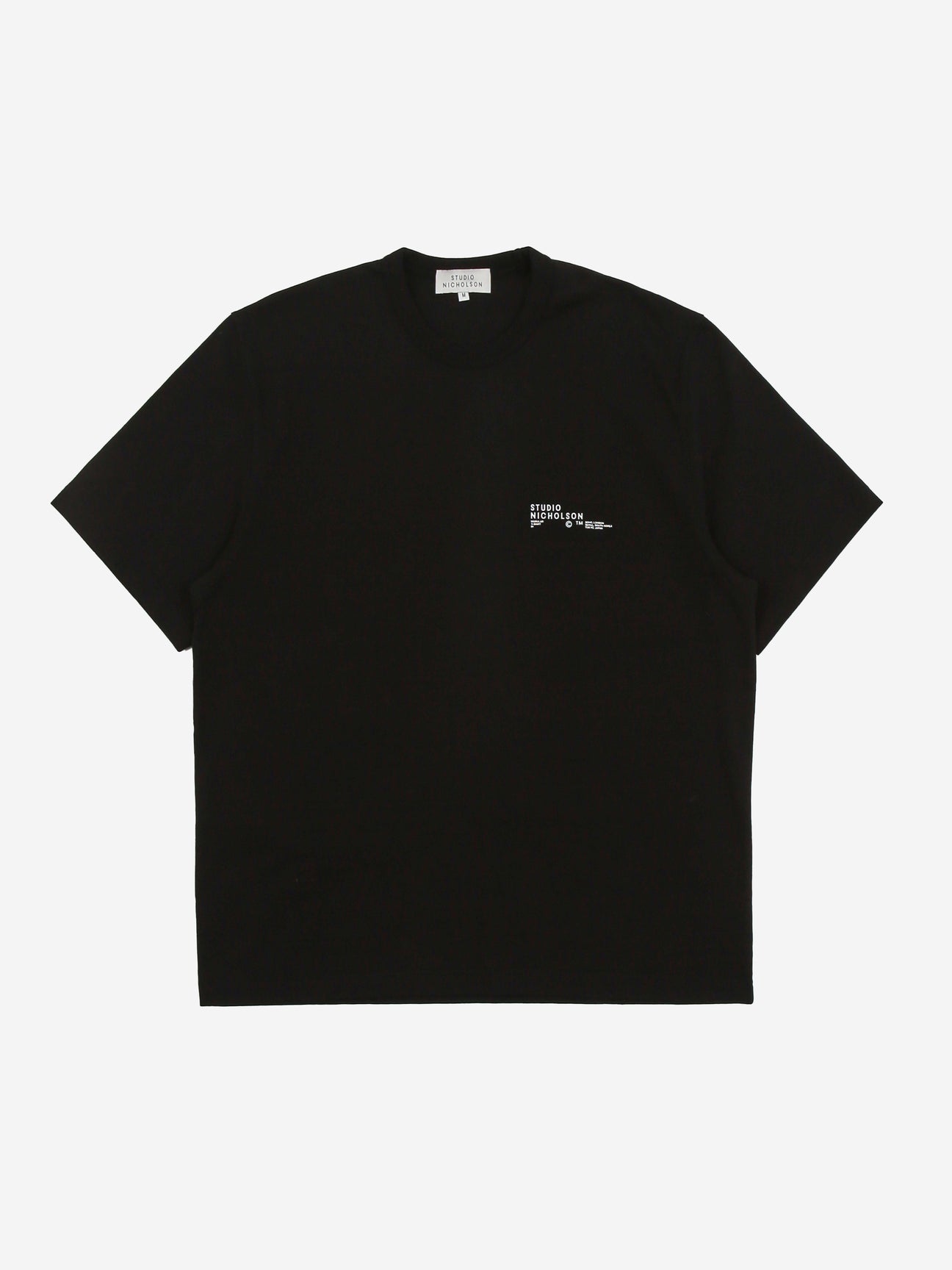 Studio Nicholson Module Logo Box Fit T-Shirt - Black – Goodhood
