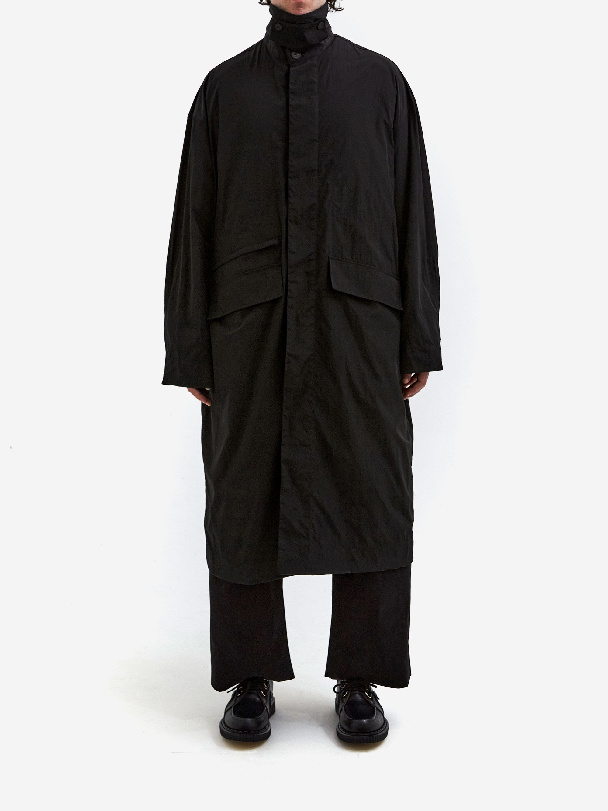Studio Nicholson Packable Mac - Black – Goodhood