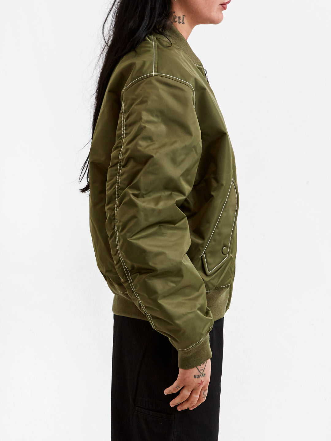 Stüssy Built Bomber Jacket W - Olive – Goodhood