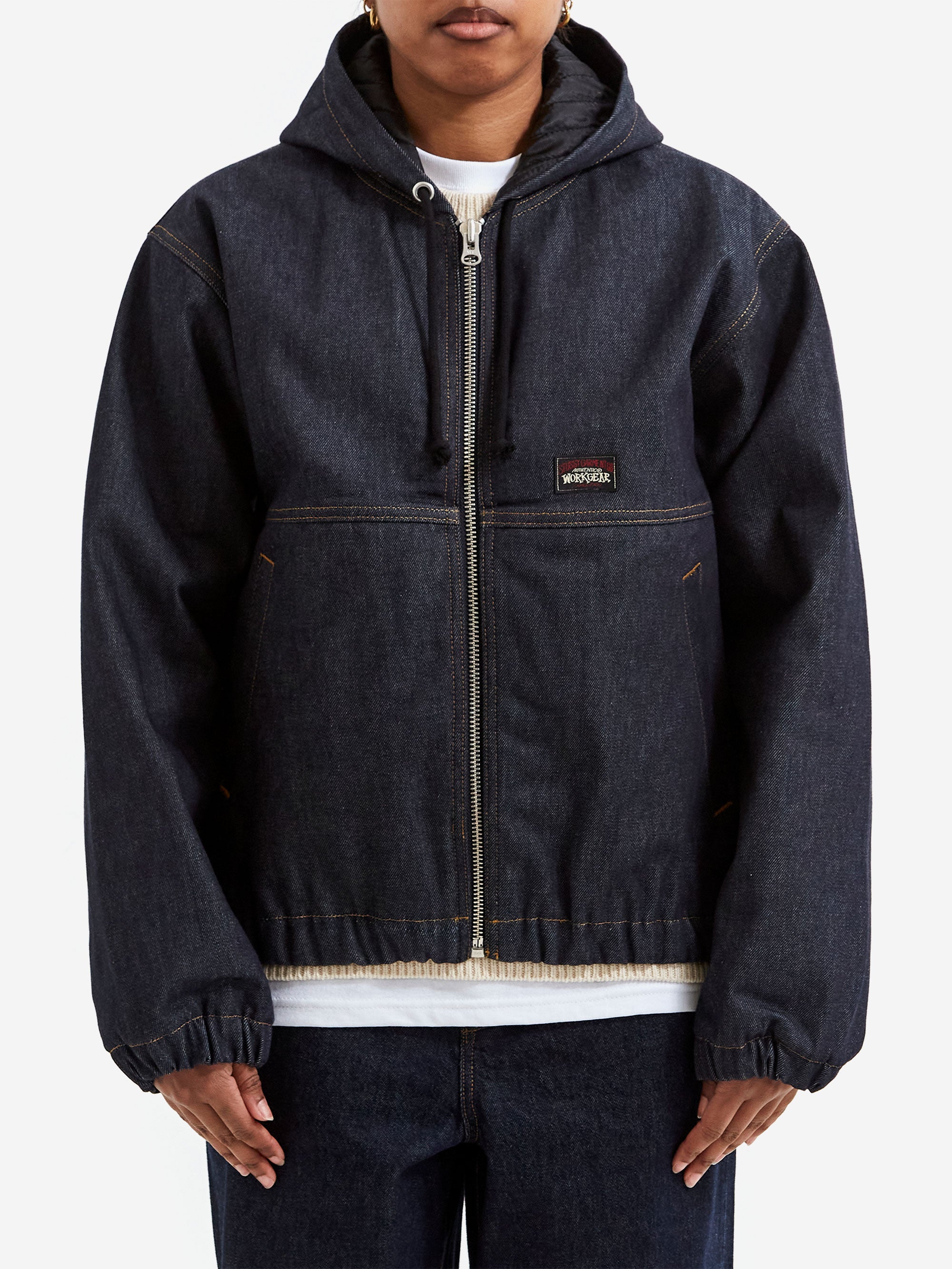 Stussy Work Jacket Denim - Raw Indigo – Goodhood