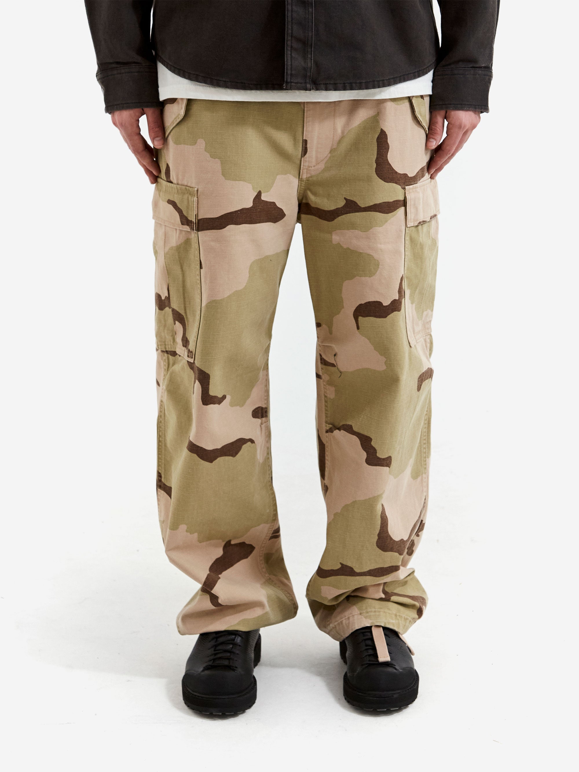 Stussy Military Cargo Pant Ripstop - Sand Camo – Goodhood