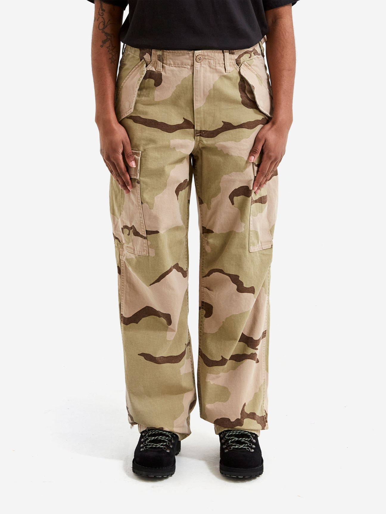 Stussy Military Cargo Pant Ripstop - Sand Camo – Goodhood