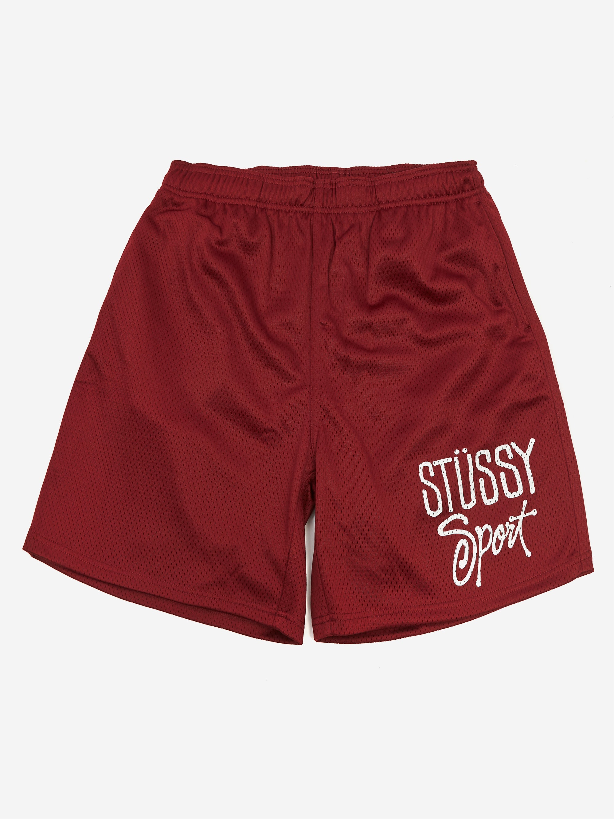 Stüssy Mesh Short Sport - Maroon – Goodhood