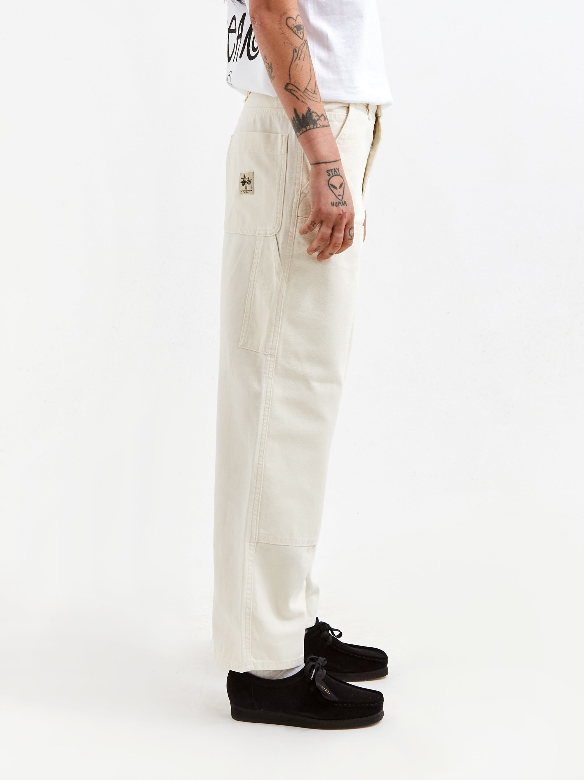 Stüssy Work Pant Canvas W - Bone – Goodhood