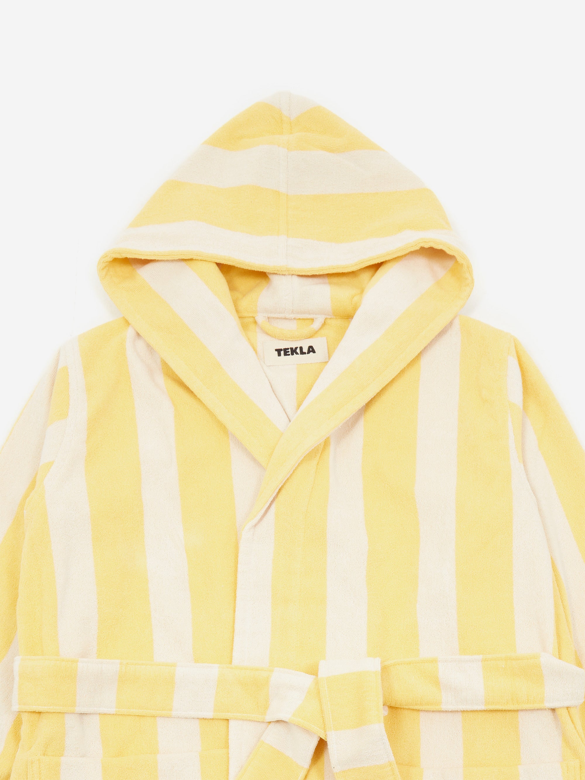 TEKLA Bath Robe - Yellow Stripes – Goodhood