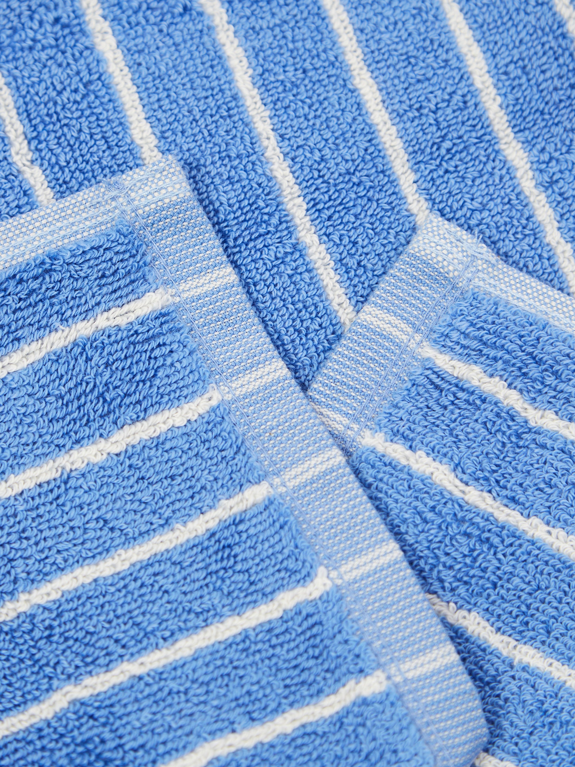 TEKLA Striped Wash Cloth - Clear Blue Stripes – Goodhood