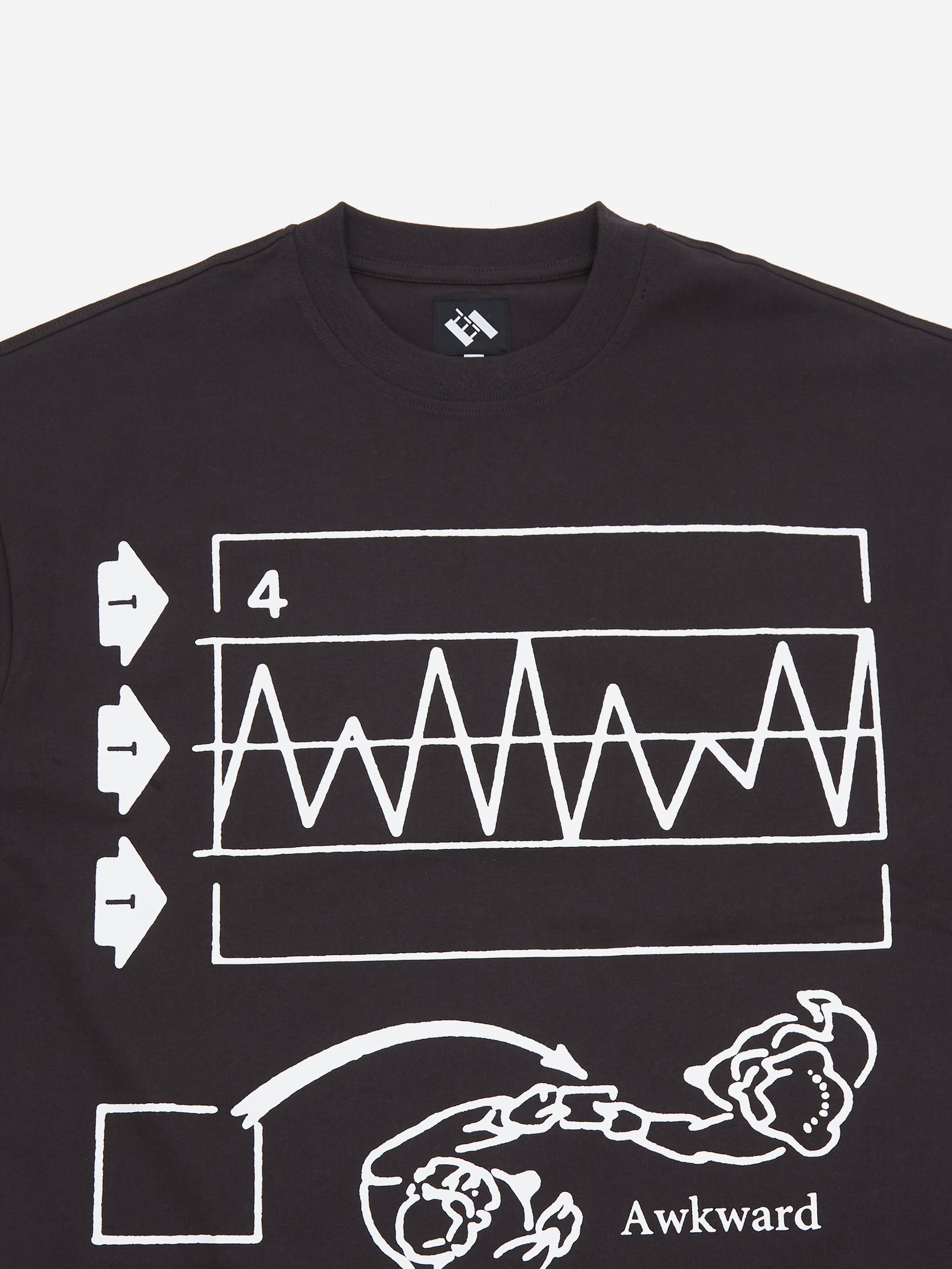 The Trilogy Tapes TTT Awkward Graph T-Shirt - Black – Goodhood