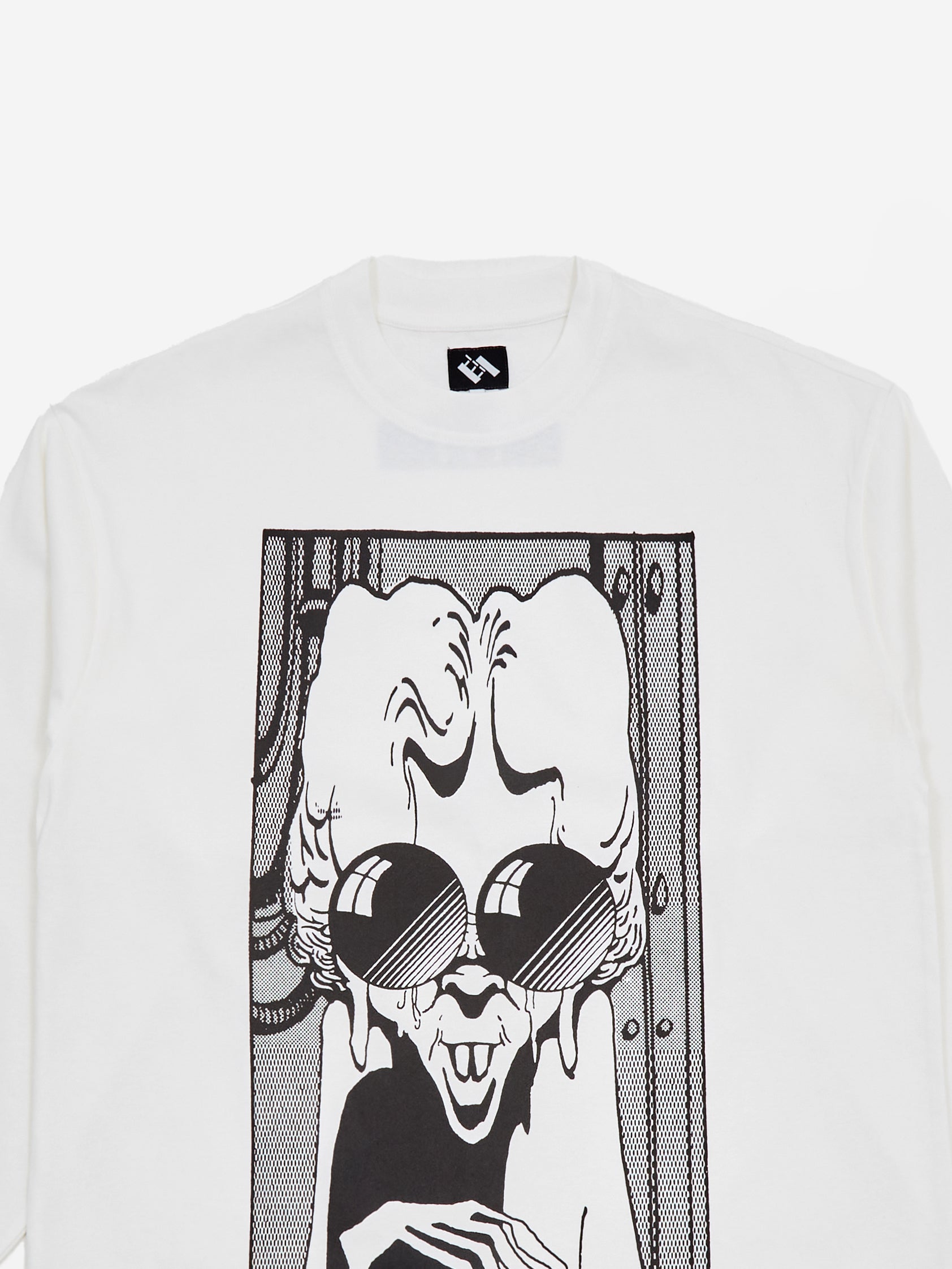 The Trilogy Tapes TTT Comics Flat Shades Long Sleeve T-Shirt - White ...