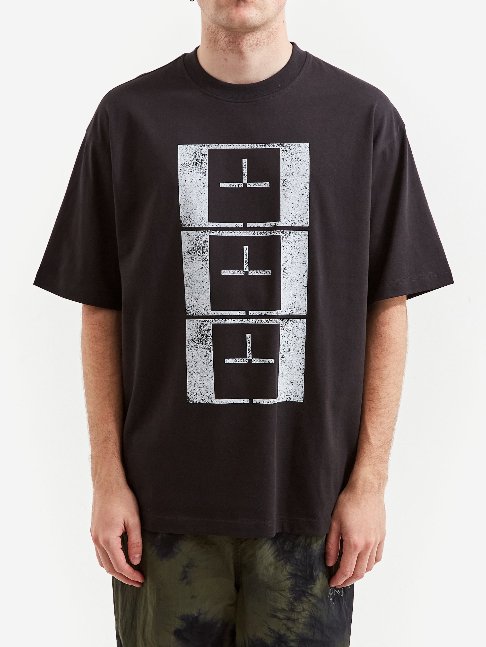 The Trilogy Tapes TTT Upside Down Stamp T-Shirt - Black – Goodhood