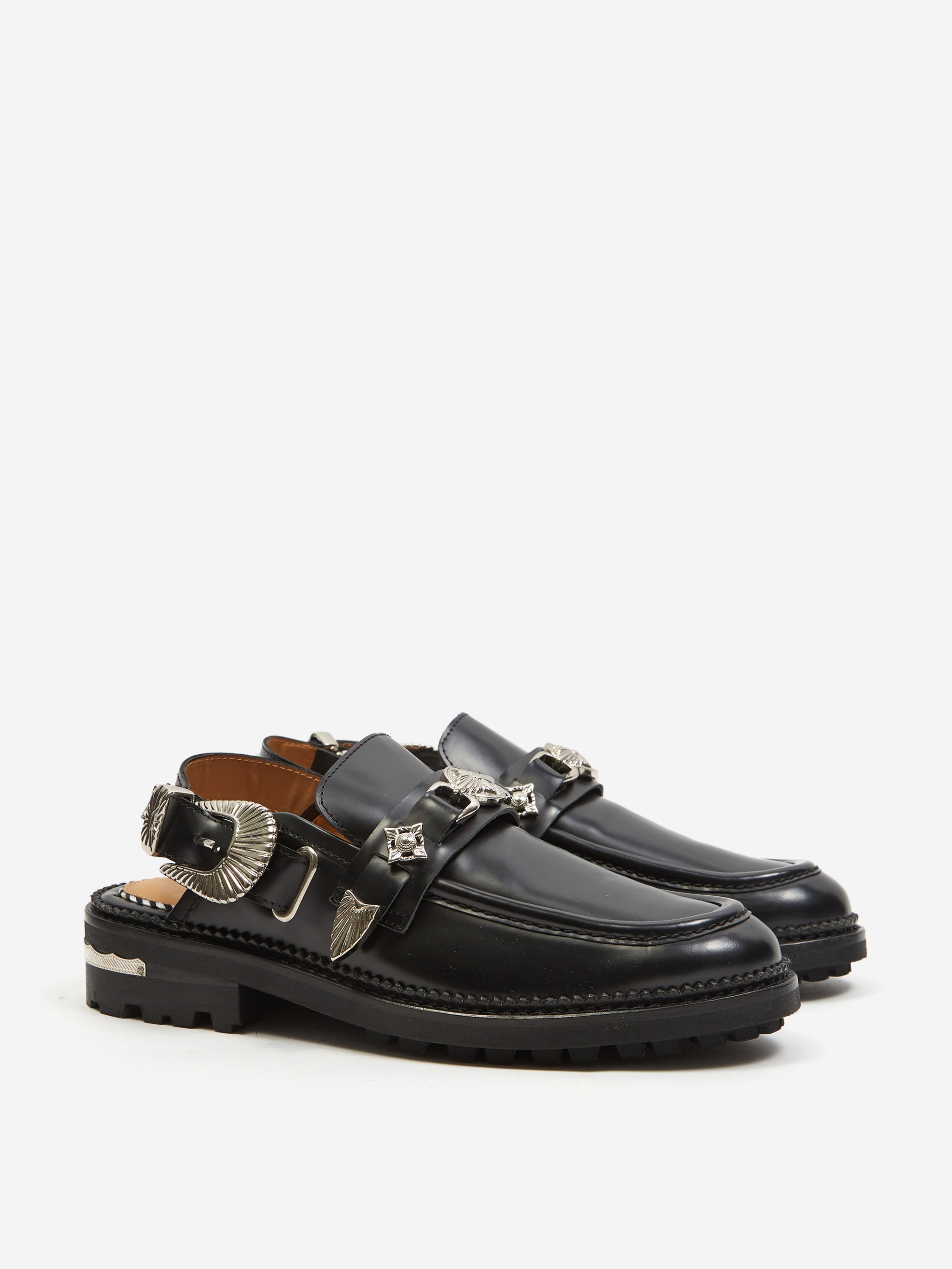Toga Pulla Buckled Loafer - Black – Goodhood