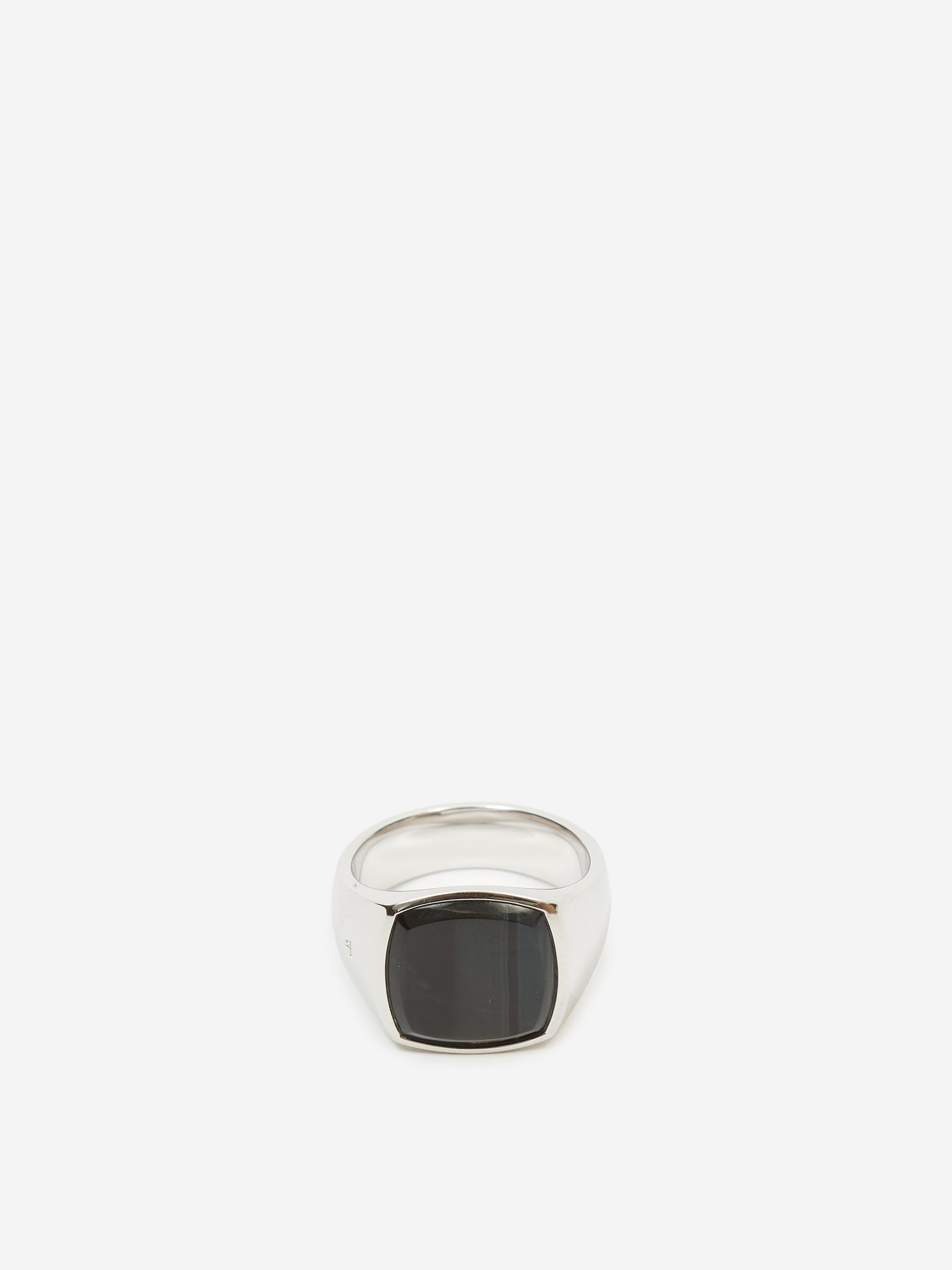 Tom Wood Cushion Blue Hawk Eye Ring - Sterling Silver – Goodhood