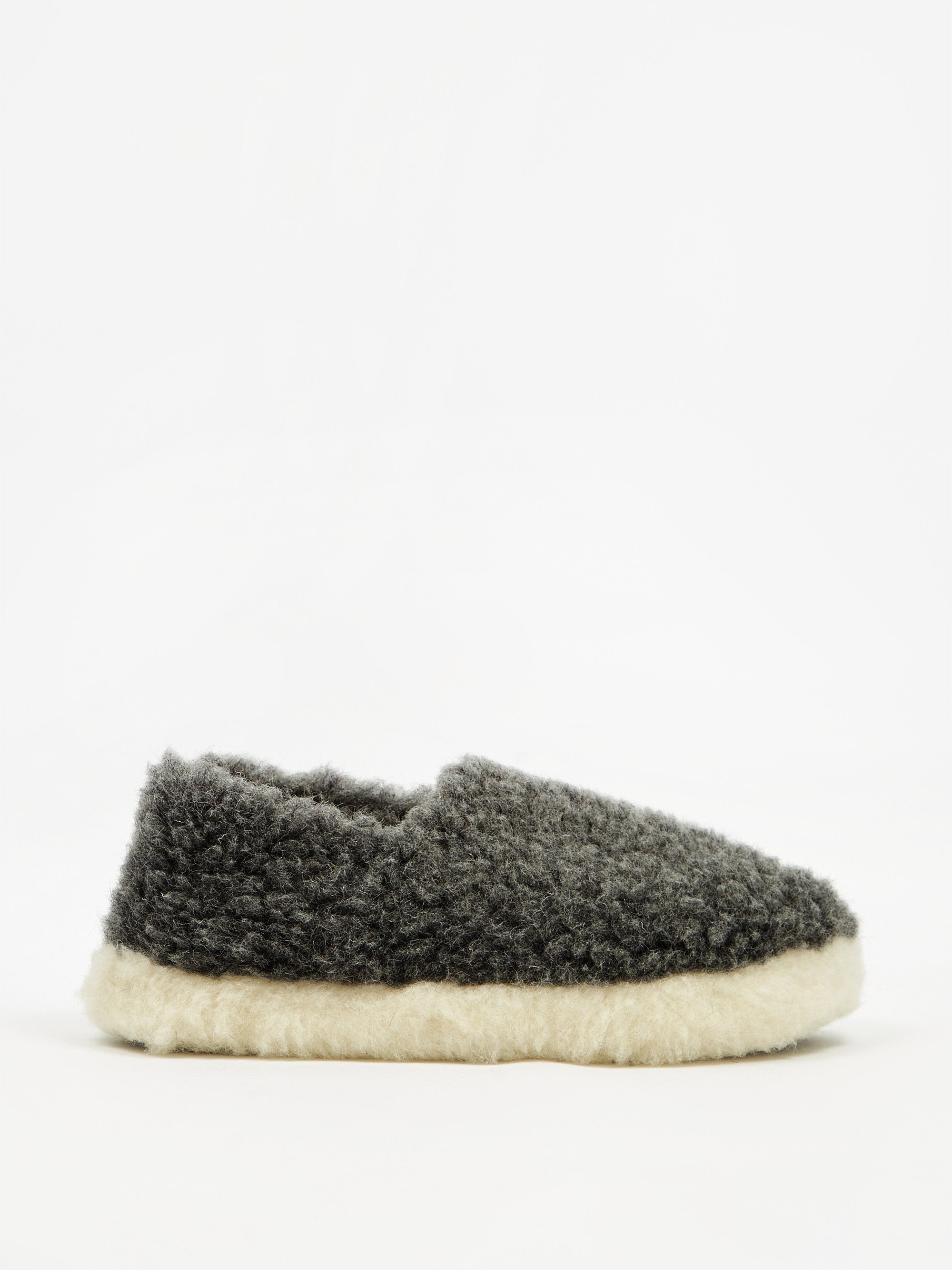 Yoko Wool x Goodhood Siberian Wool Slippers - Graphite/Natural